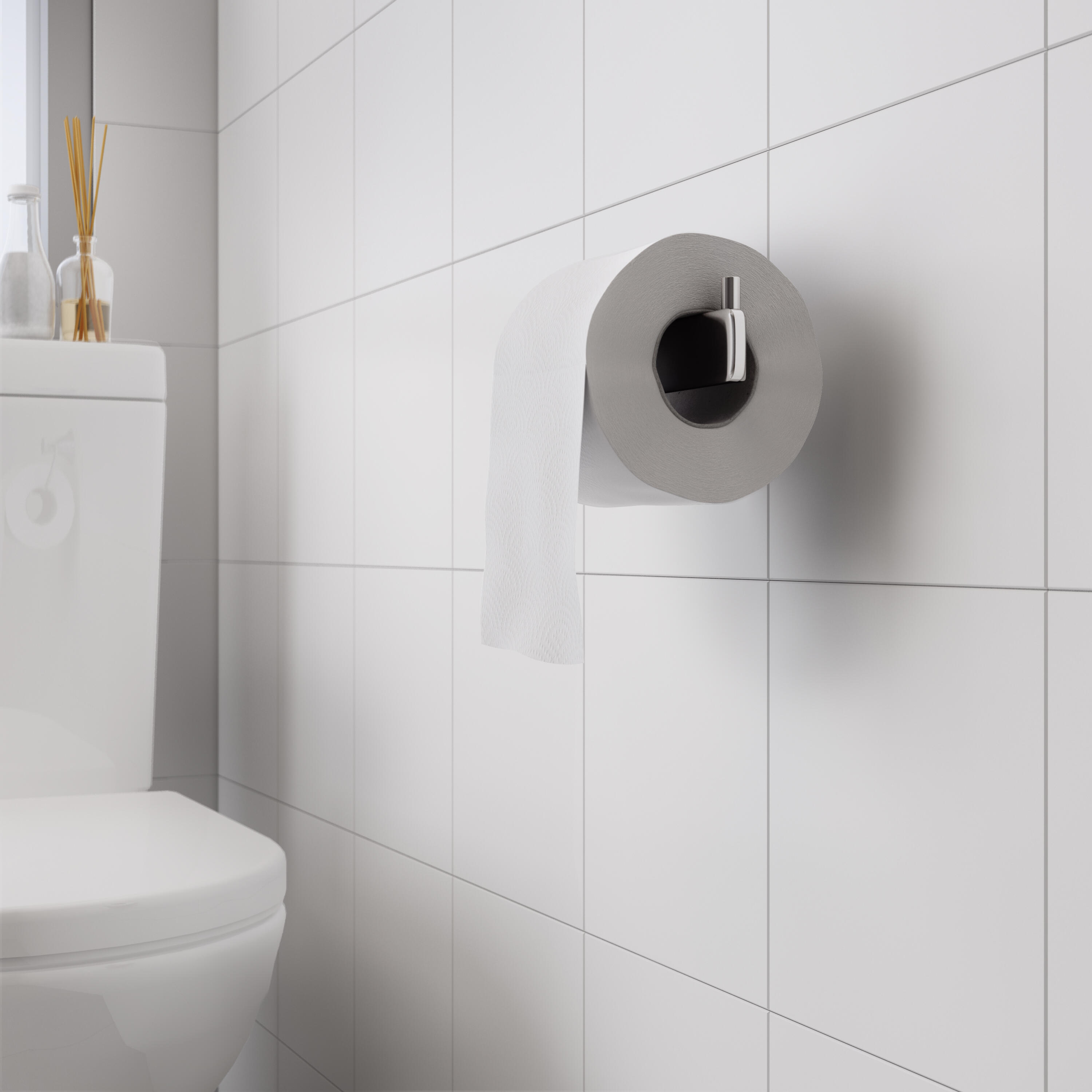 Dérouleur à papier WC produit sans couvercle, chrome, remix | Leroy Merlin