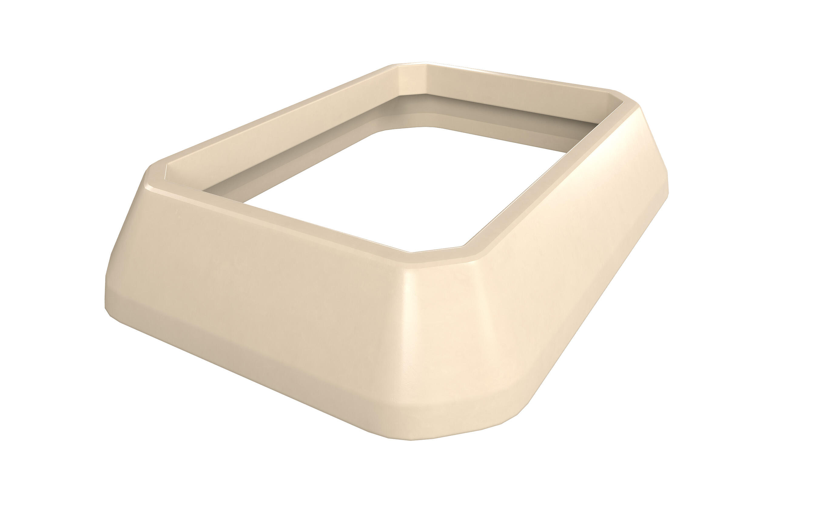 Embase poteau angle PVC CLEA beige, H.2,5 cm | Leroy Merlin