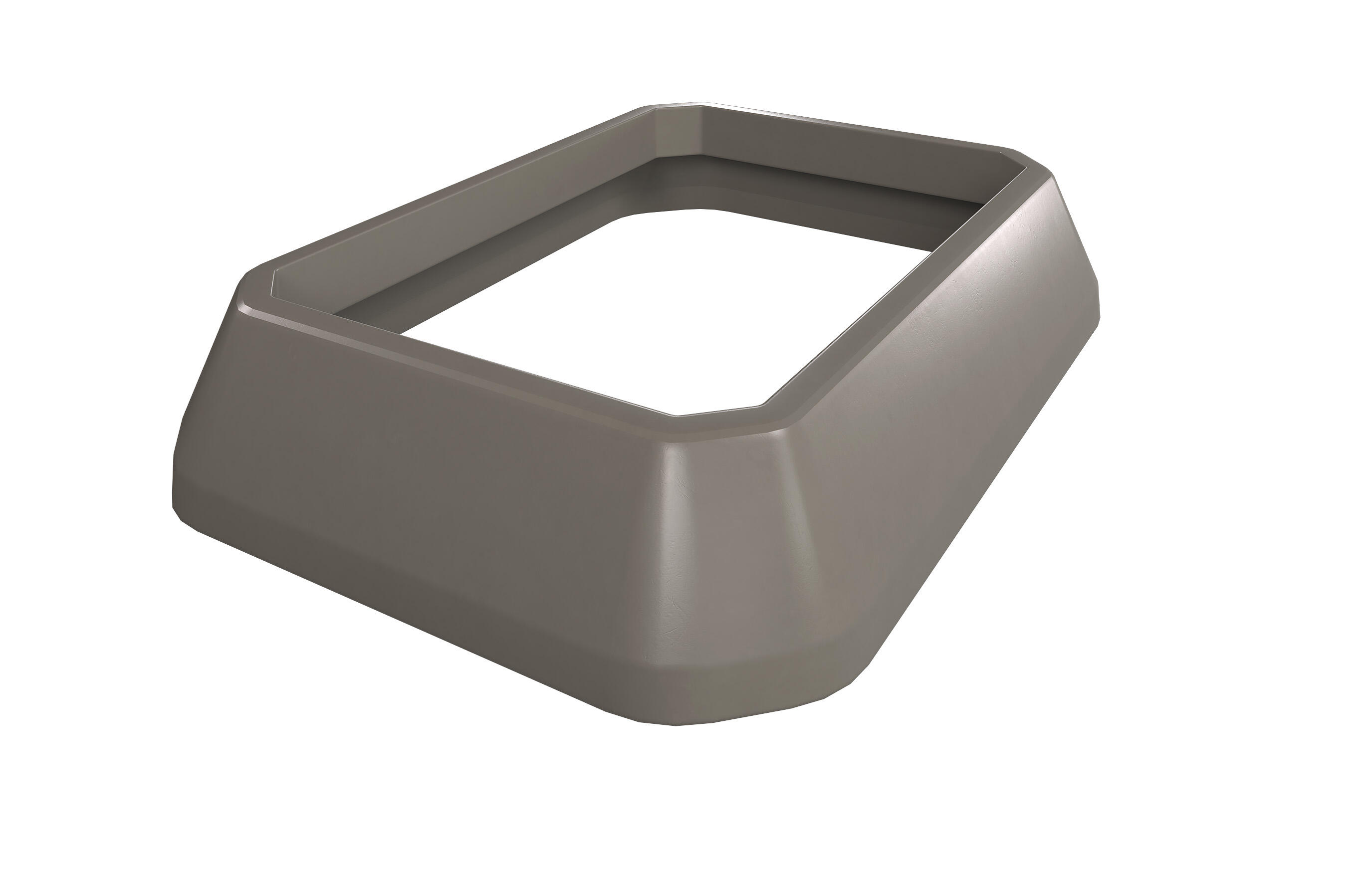 Embase poteau angle PVC CLEA quartz, H.2,5 cm | Leroy Merlin