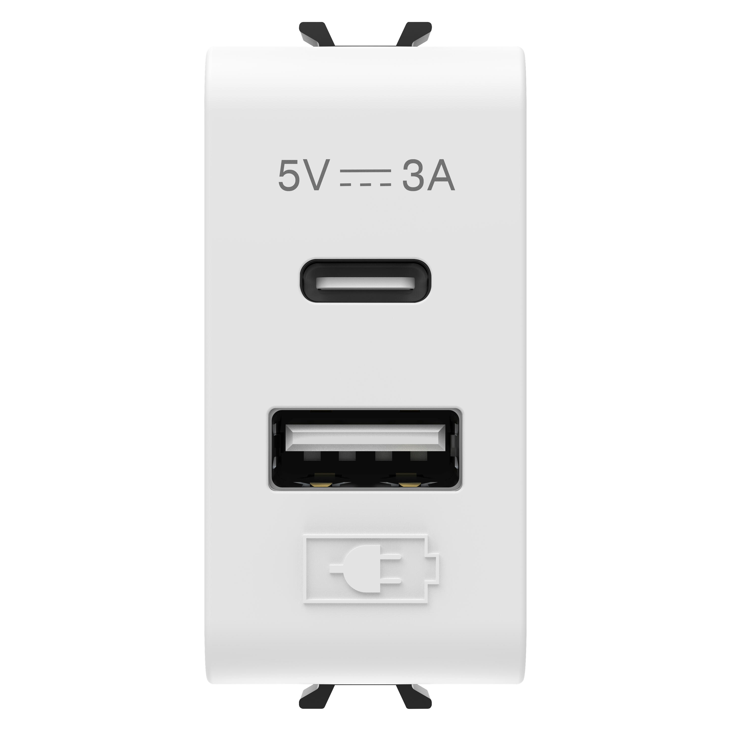 Presa multimediale USB A, USB C Chorus GEWISS 3.1 A, colore bianco ...