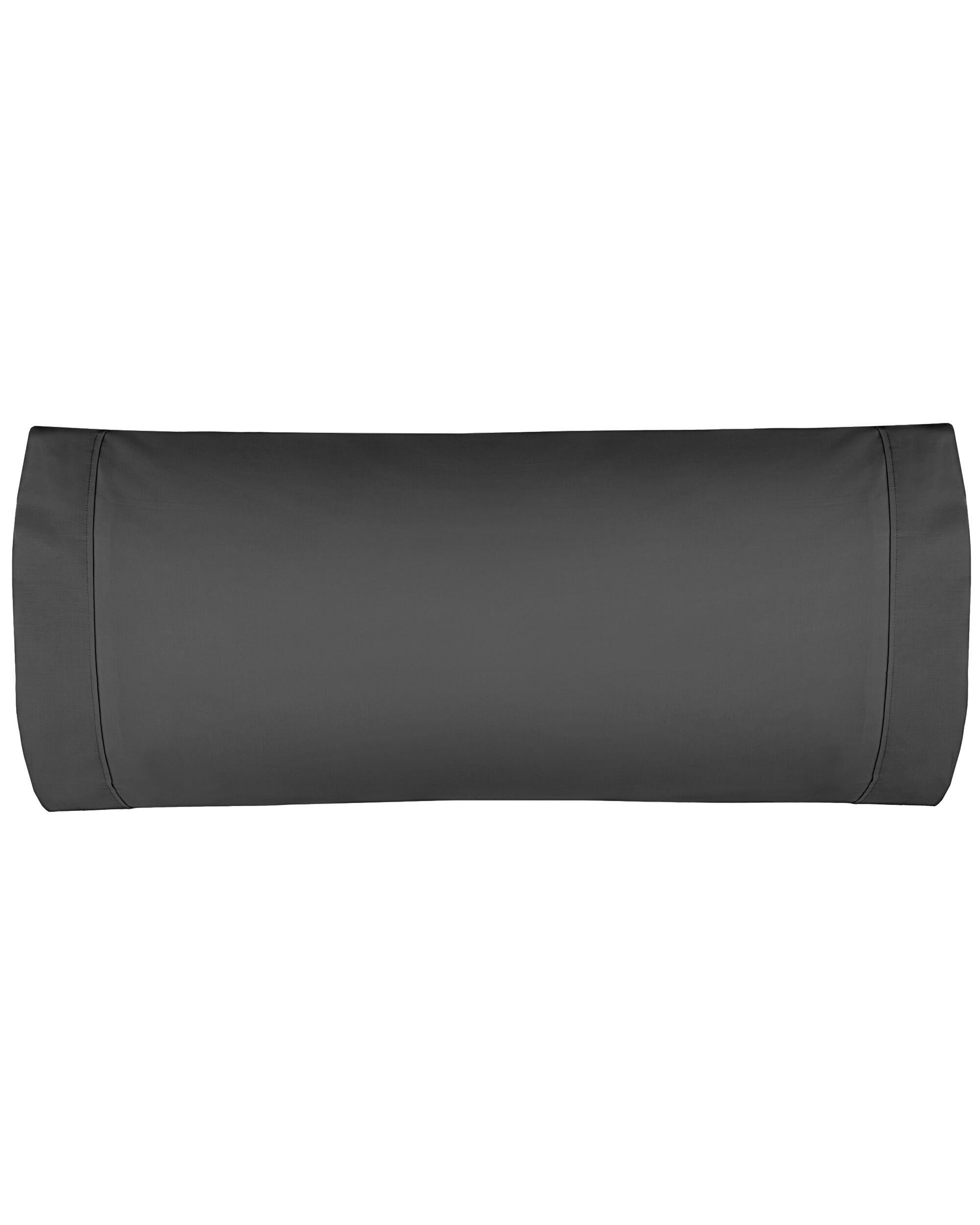 Funda de almohada algodón 145 hilos OPEN negro pizarra 45 x 155 cm para ...
