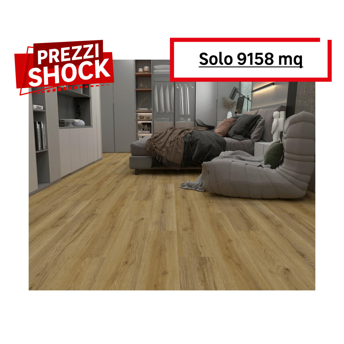 Pavimento SPC in spc flottante clic passaggio importante Light rovere Sp 4.5 mm | Leroy Merlin