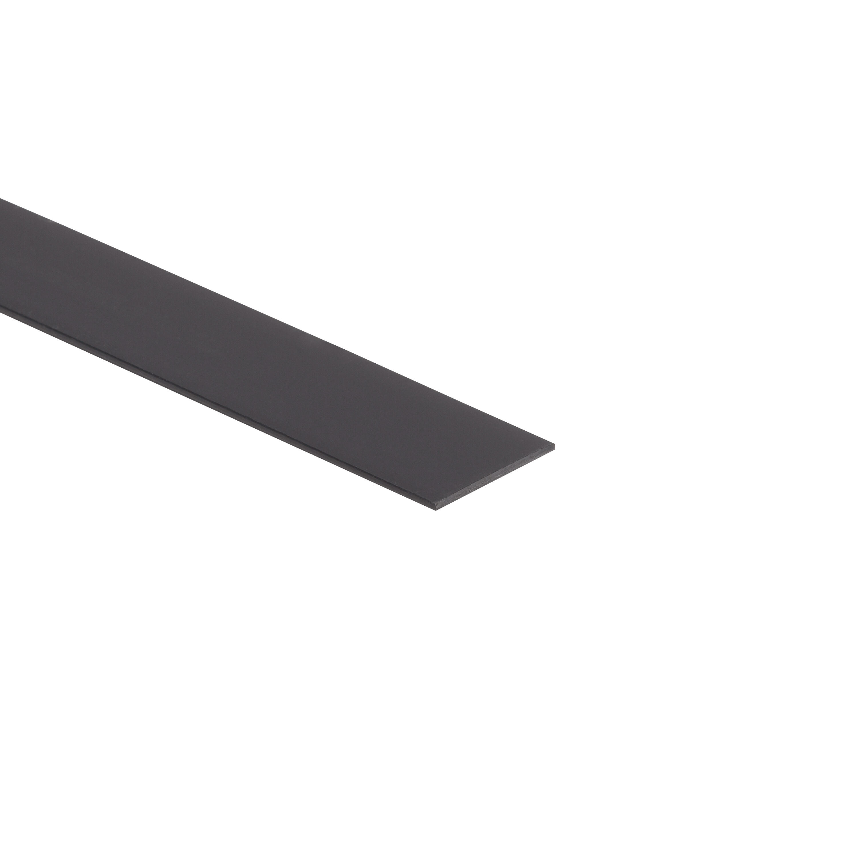 Plat PVC noir 30 x 2 mm 2,6 mètres | Bricoman