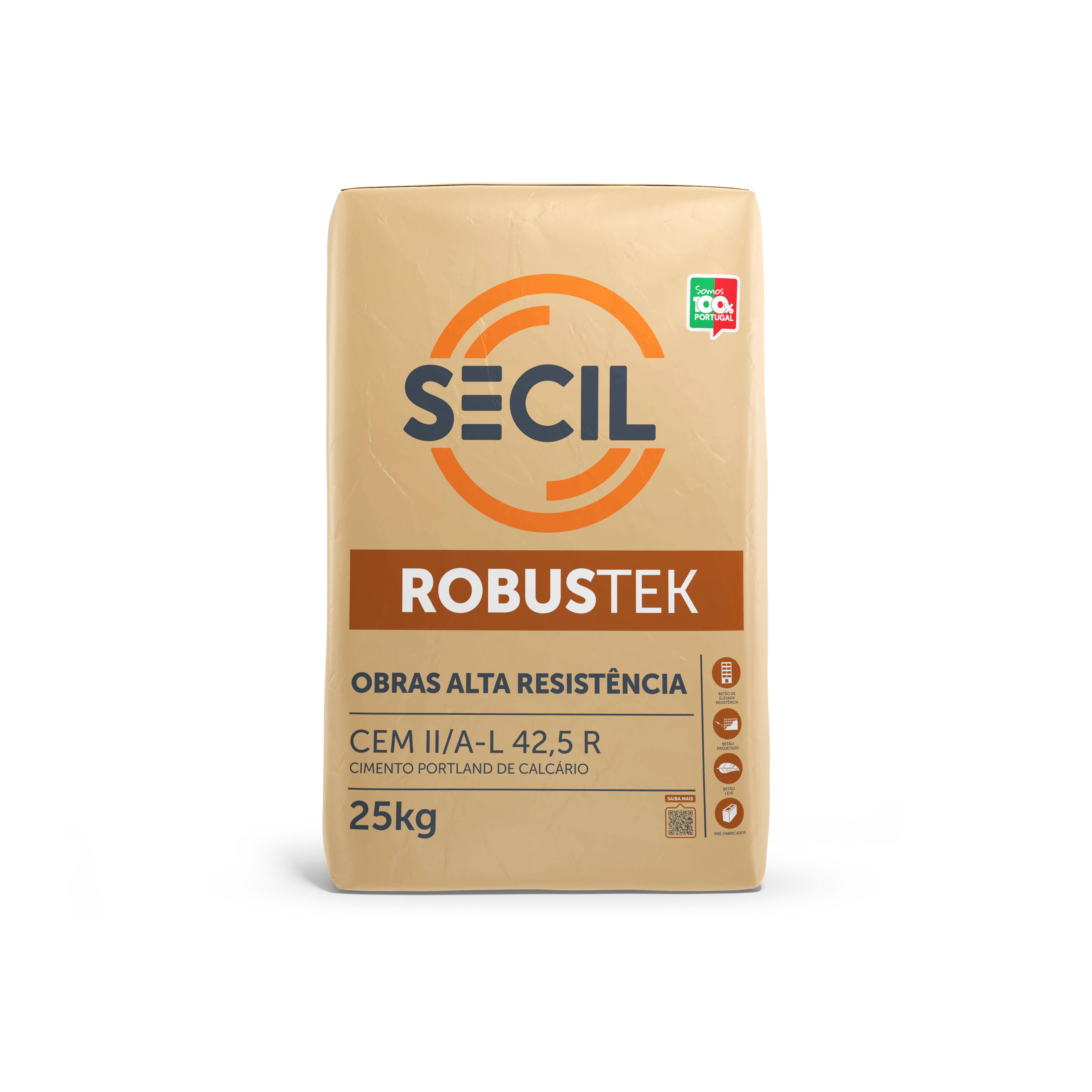 CIMENTO SECIL CINZA CEM II/A-L 42.5R 25KG | Obramat