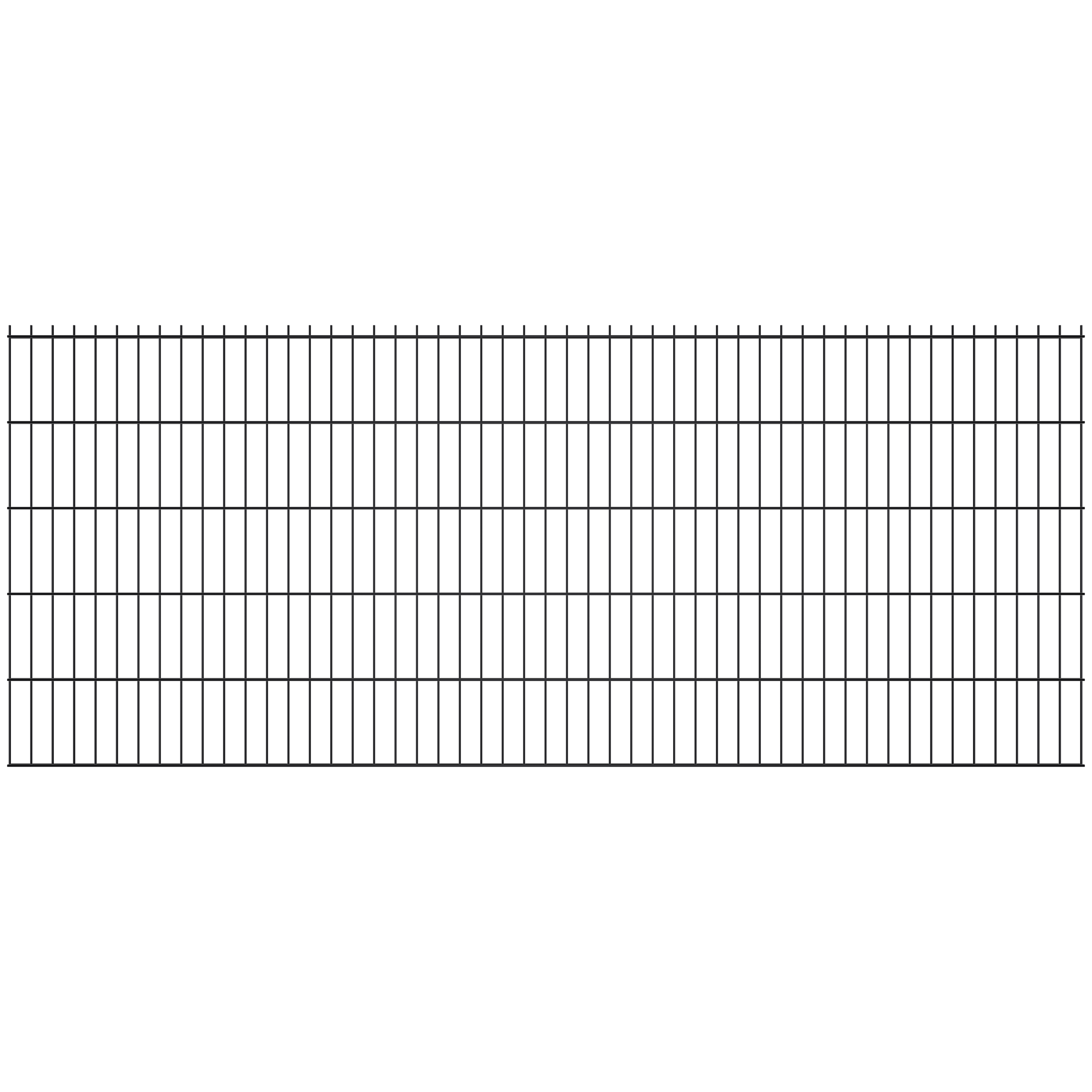 Panel ogrodzeniowy 2D PPW 103 x 250 cm czarny Jarmex - Leroy Merlin