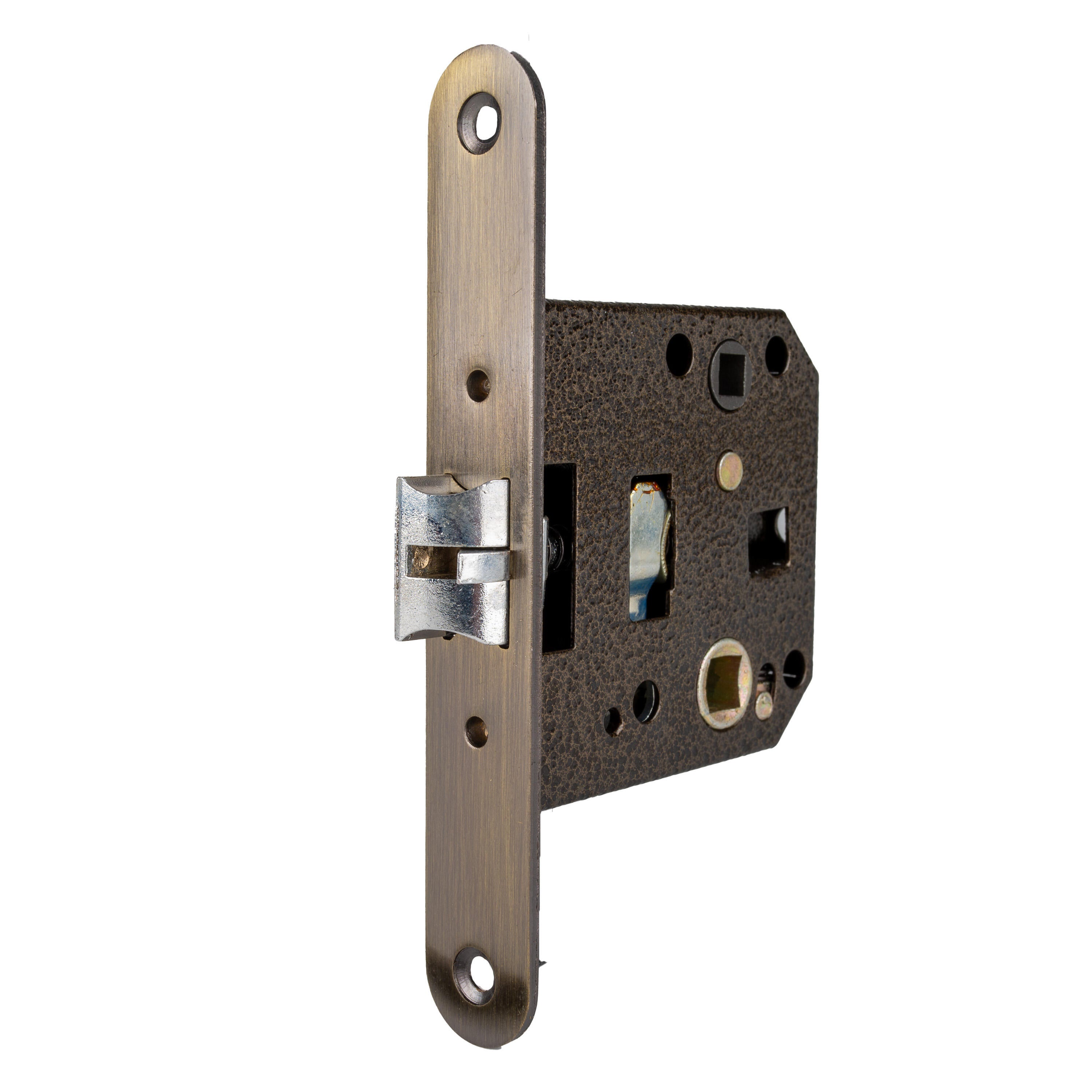 Picaporte tubular redondo oro de 47 mm de entrada | Leroy Merlin