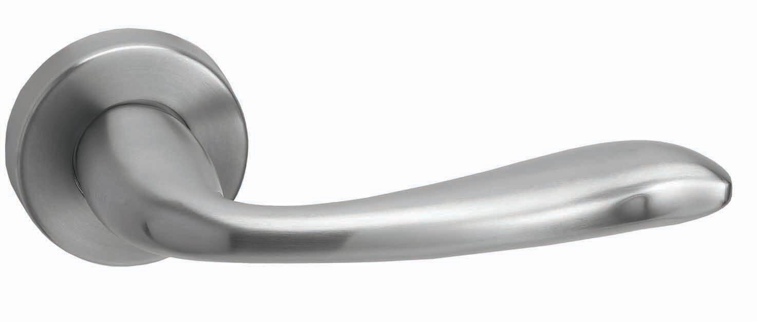 Manilla con roseta Arcadia acero inoxidable | Leroy Merlin