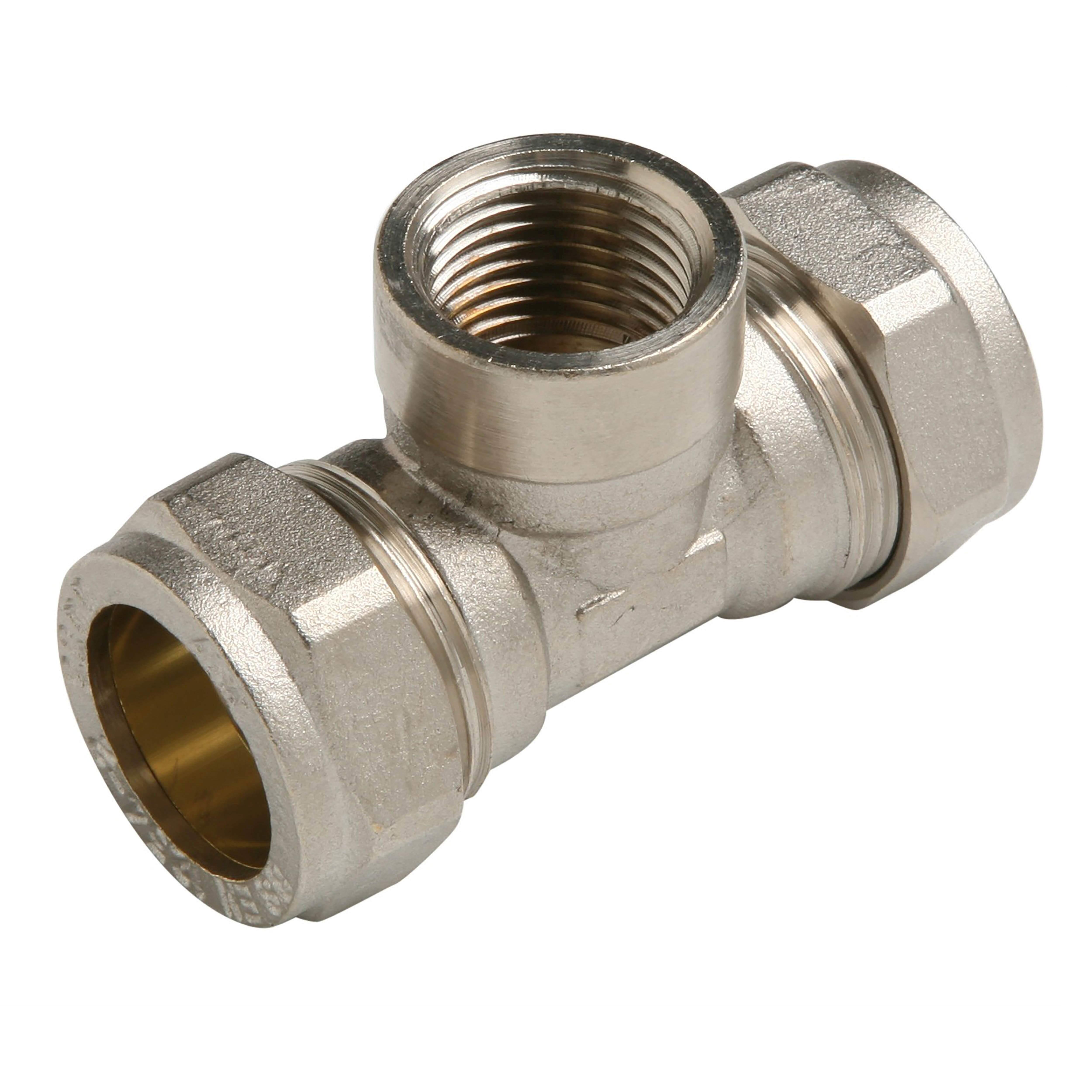 TÊ BICONE INOX 304 18mmx1/2" F | Obramat