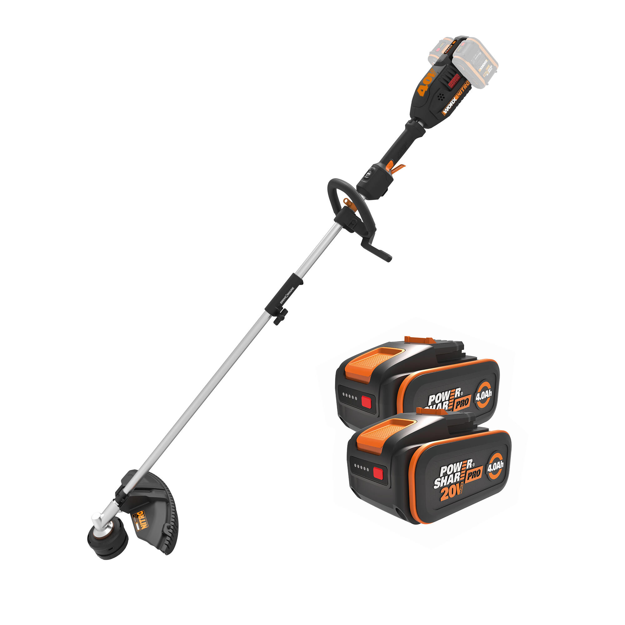 Desbrozadora de batería WG186 WORX C/2BAT 20V4AH PR | Leroy Merlin