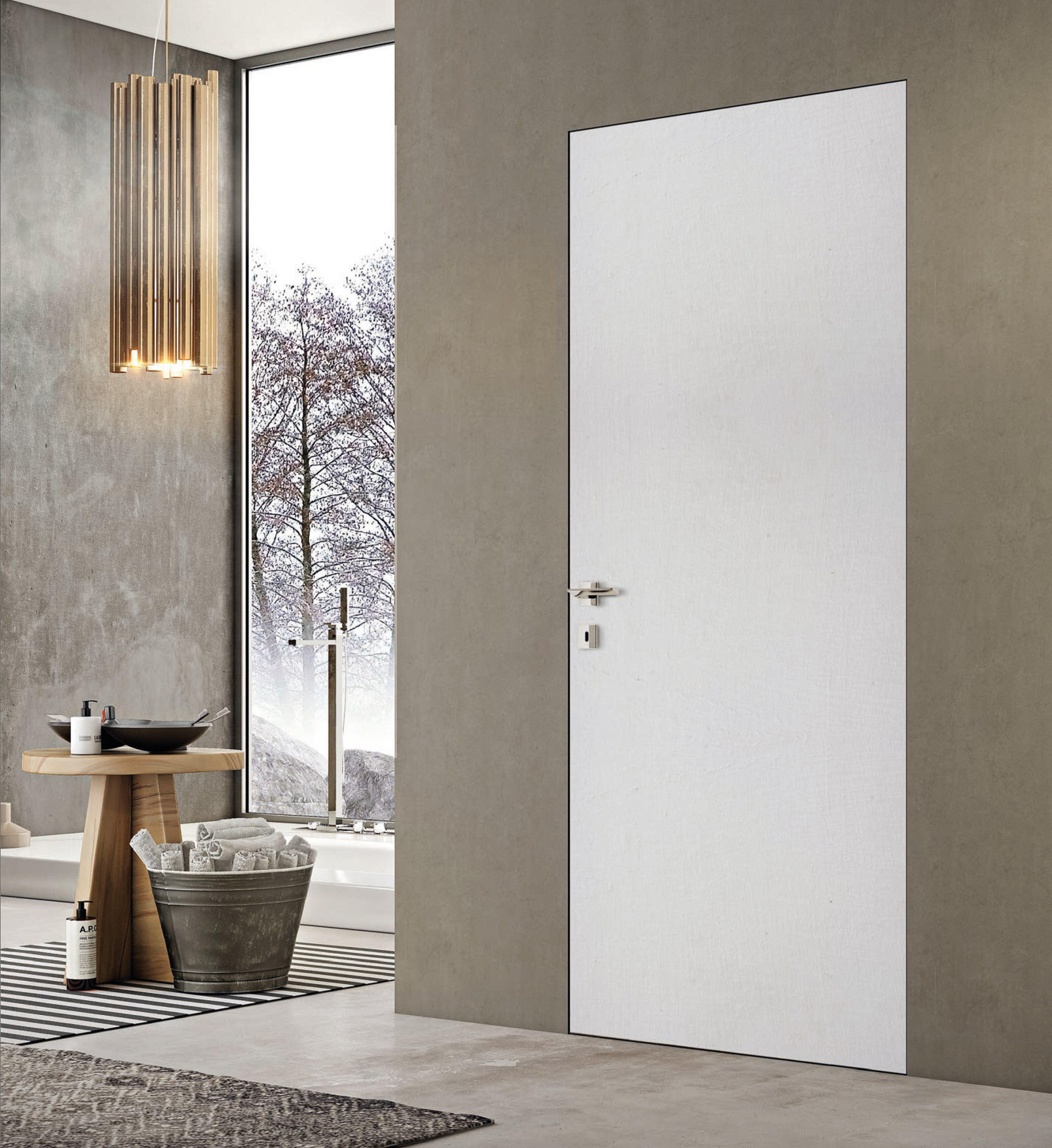 Porta filomuro battente Baku bianco L 80 x H 210 cm destra | Leroy Merlin
