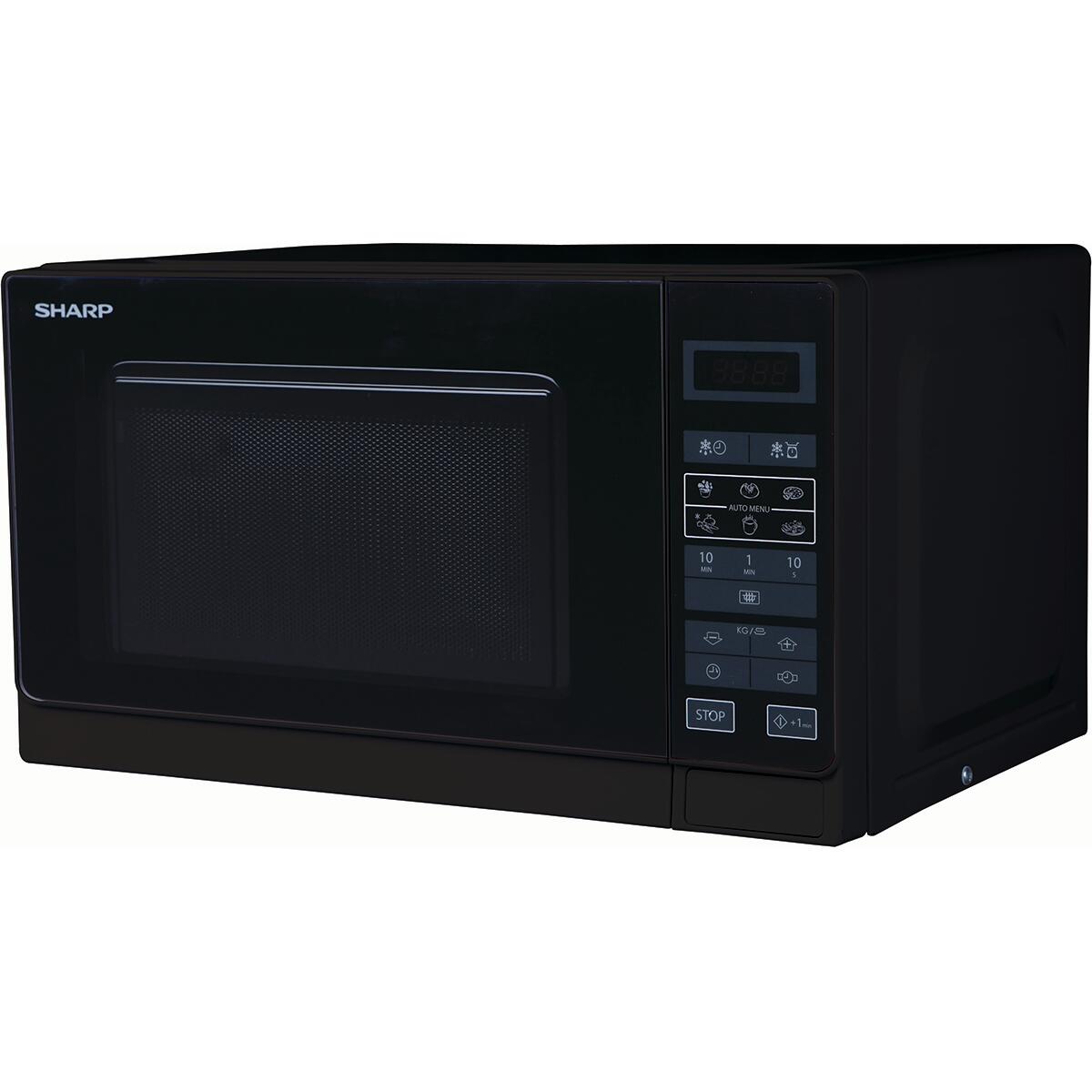 Microonde combinato e cottura preimpostata e scongelamento, 6 funzioni SHARP R242BKW | Leroy Merlin