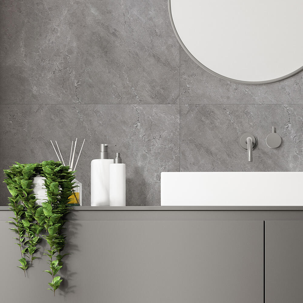 Revestimiento de pared decorativo de PVC Inspiro Twilight gris 75x45cm ...