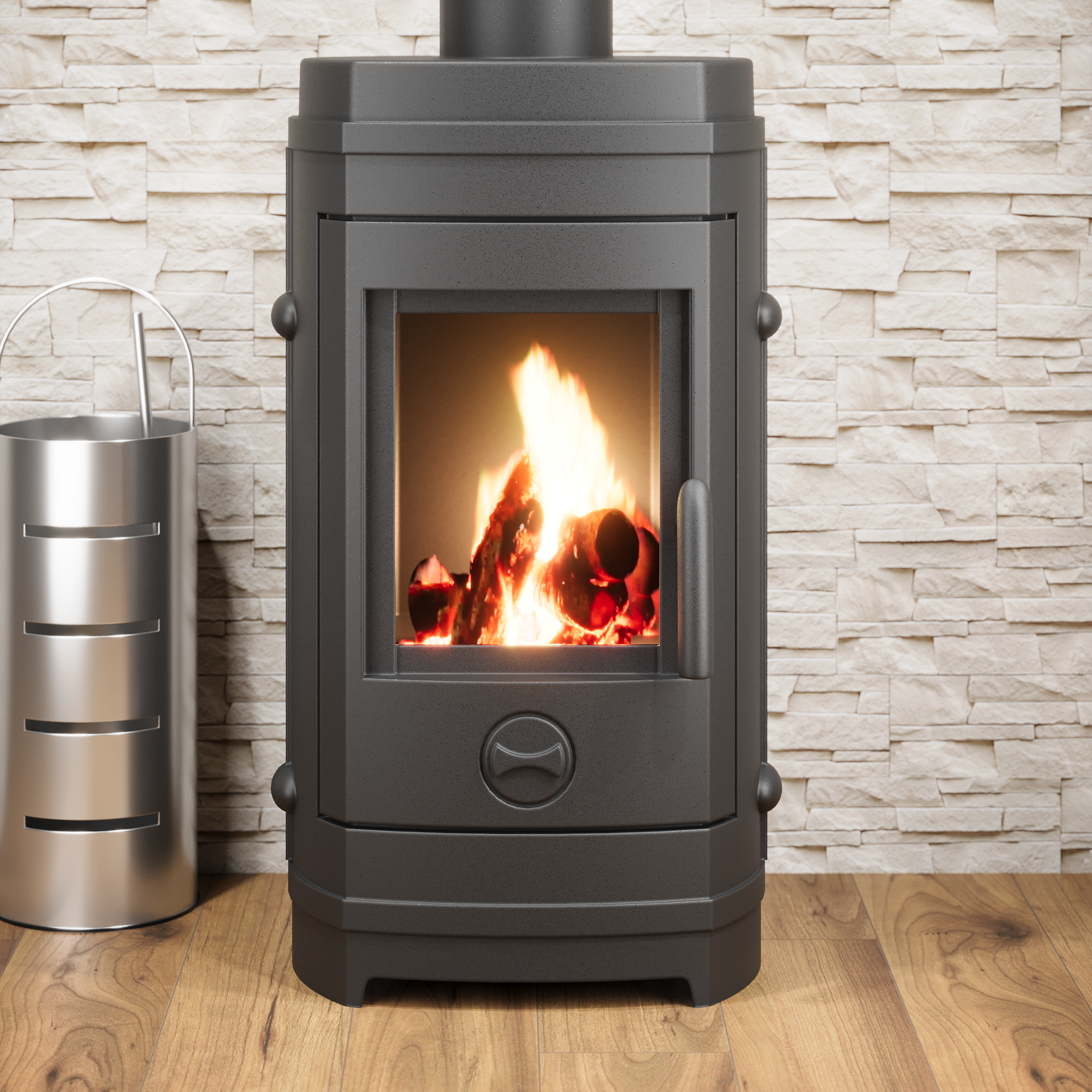 Piec kominkowy wolnostojący Remilly Invicta - Leroy Merlin