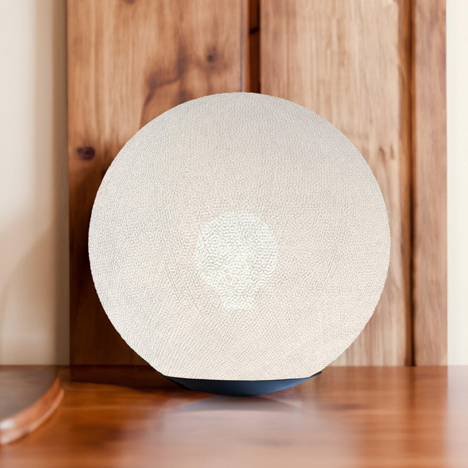 Lampe de bureau Tango, fer, beige, H.26 cm, E27 | Leroy Merlin