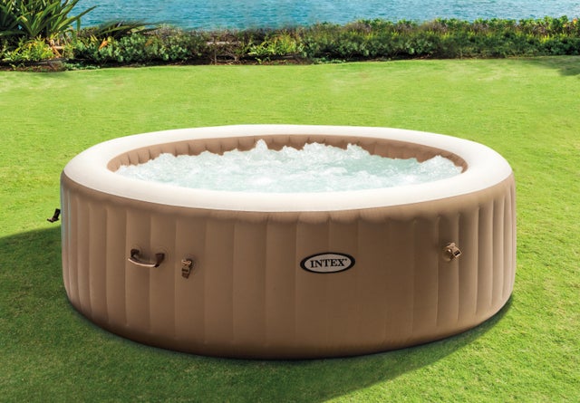 Spa gonflable intex purespa rond au meilleur prix | Leroy Merlin