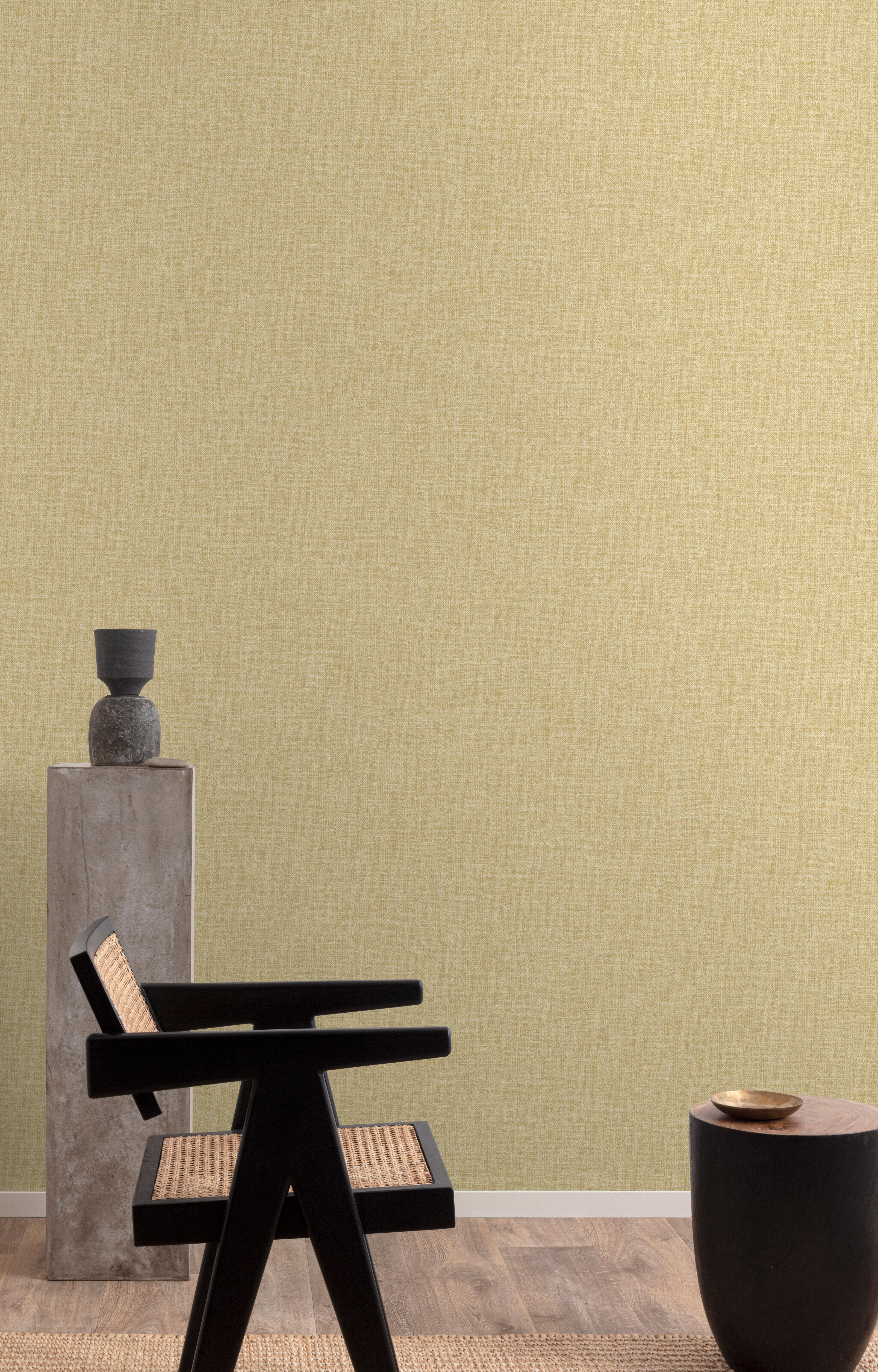 Papier peint intissé Textile mat INSPIRE Beige Lin | Leroy Merlin