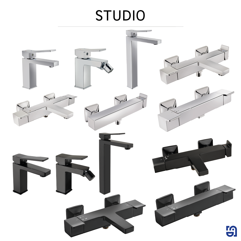 Rubinetto per vasca getto laminare cristallino Studio per muro cromo ...