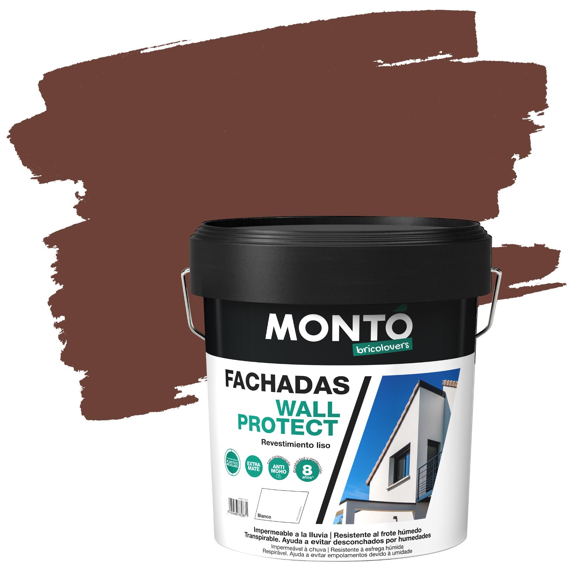 Pintura exterior color rojo ingles para hormigón, mortero, ladrillo ...