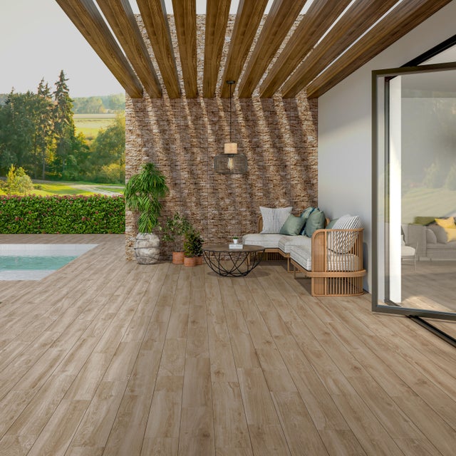 Suelo exterior imitación madera | Leroy Merlin