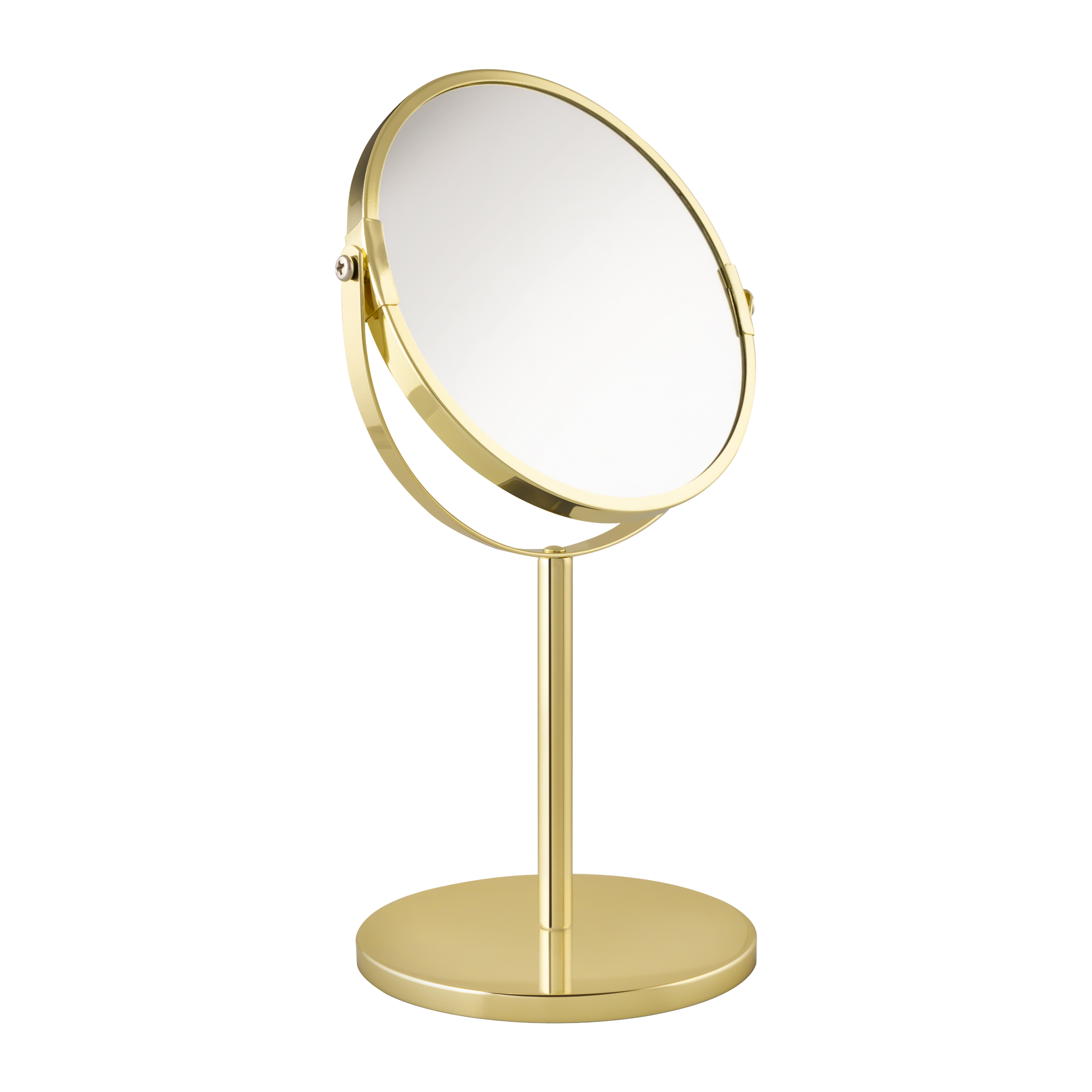 Lusterko kosmetyczne powiększające stojące złote Awd Interior - Leroy ...