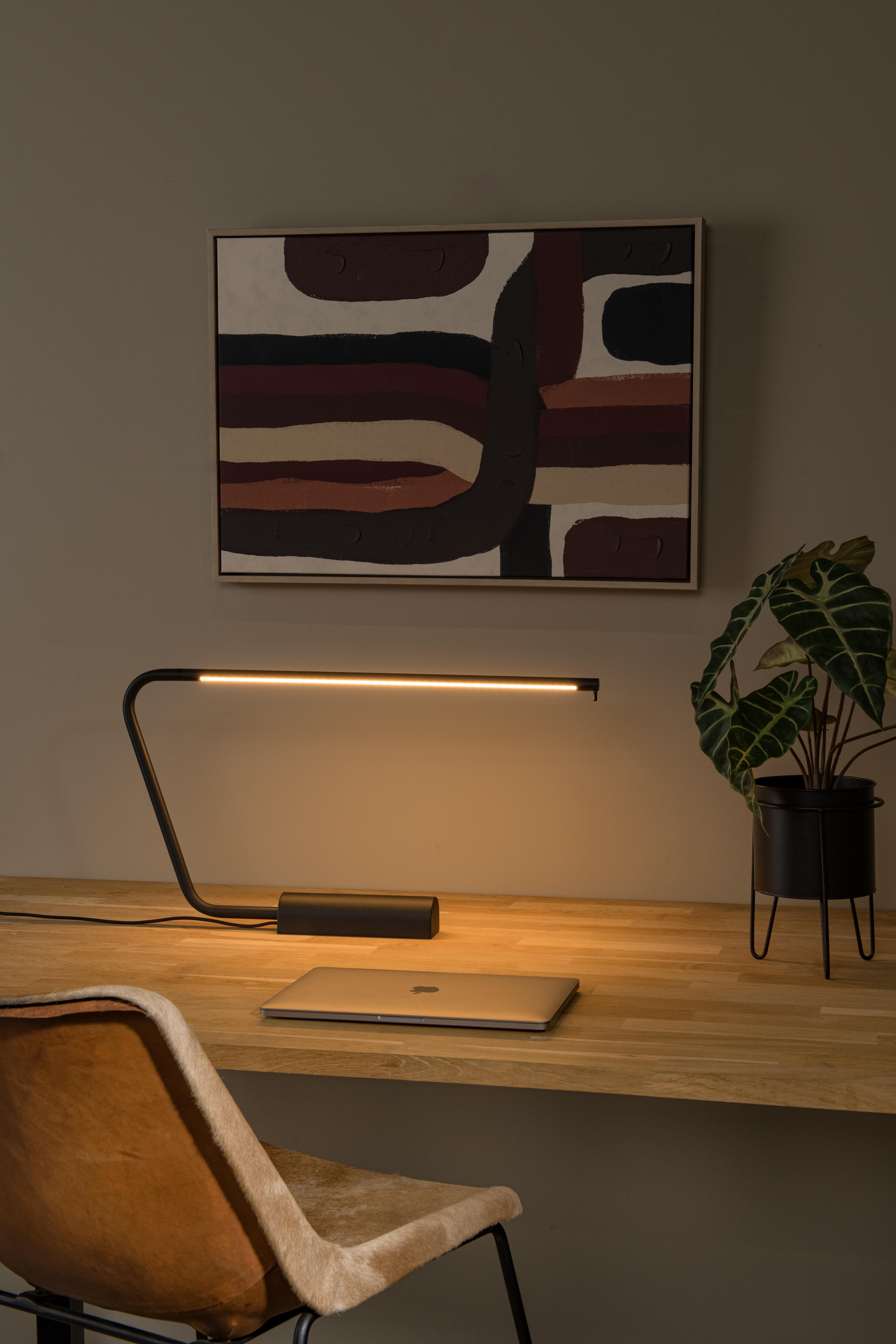 Lampe Madison, aluminium, noir, H.33 cm LED | Leroy Merlin