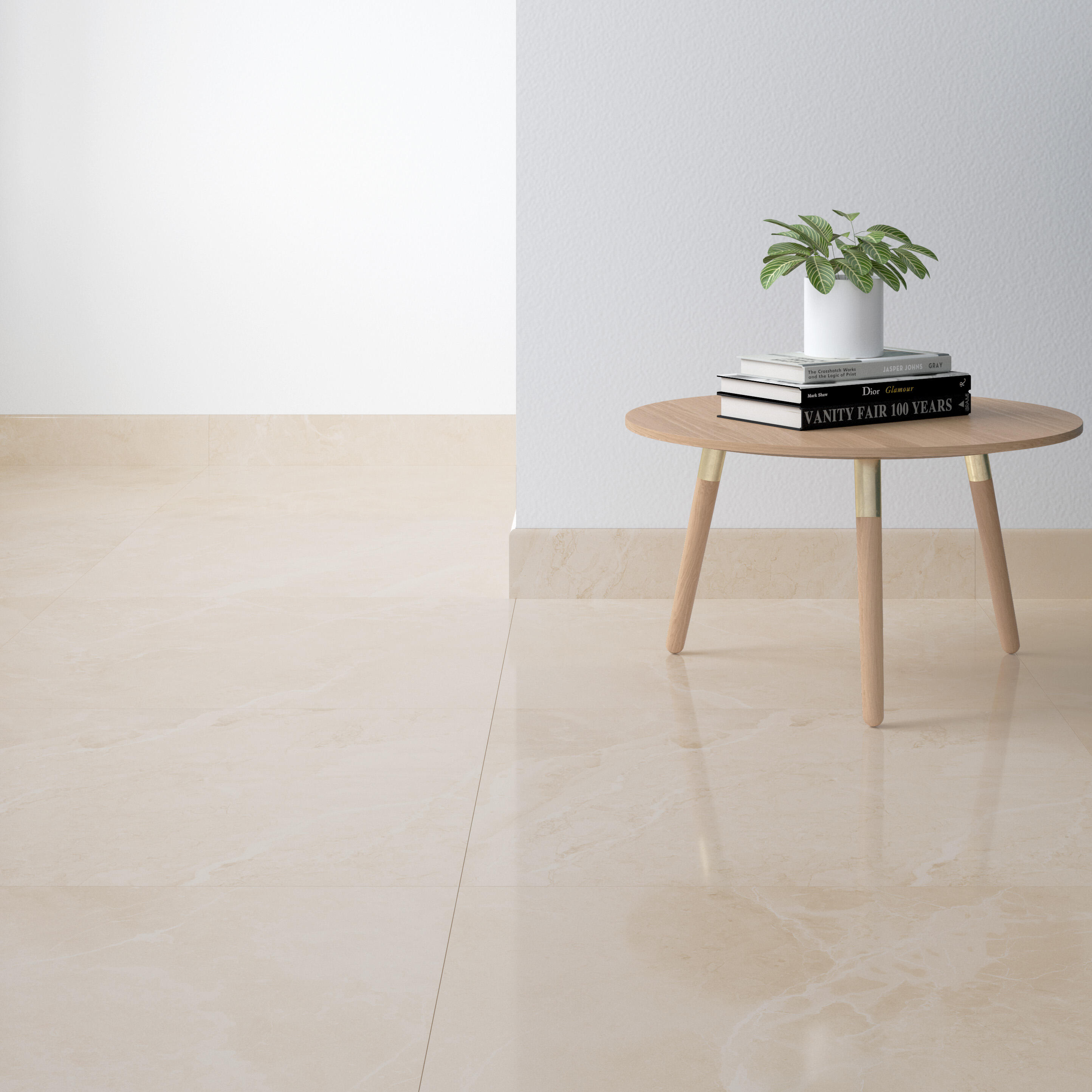 Suelo porcelánico Earthstone efecto mármol beige 60x120 cm C1 | Leroy ...