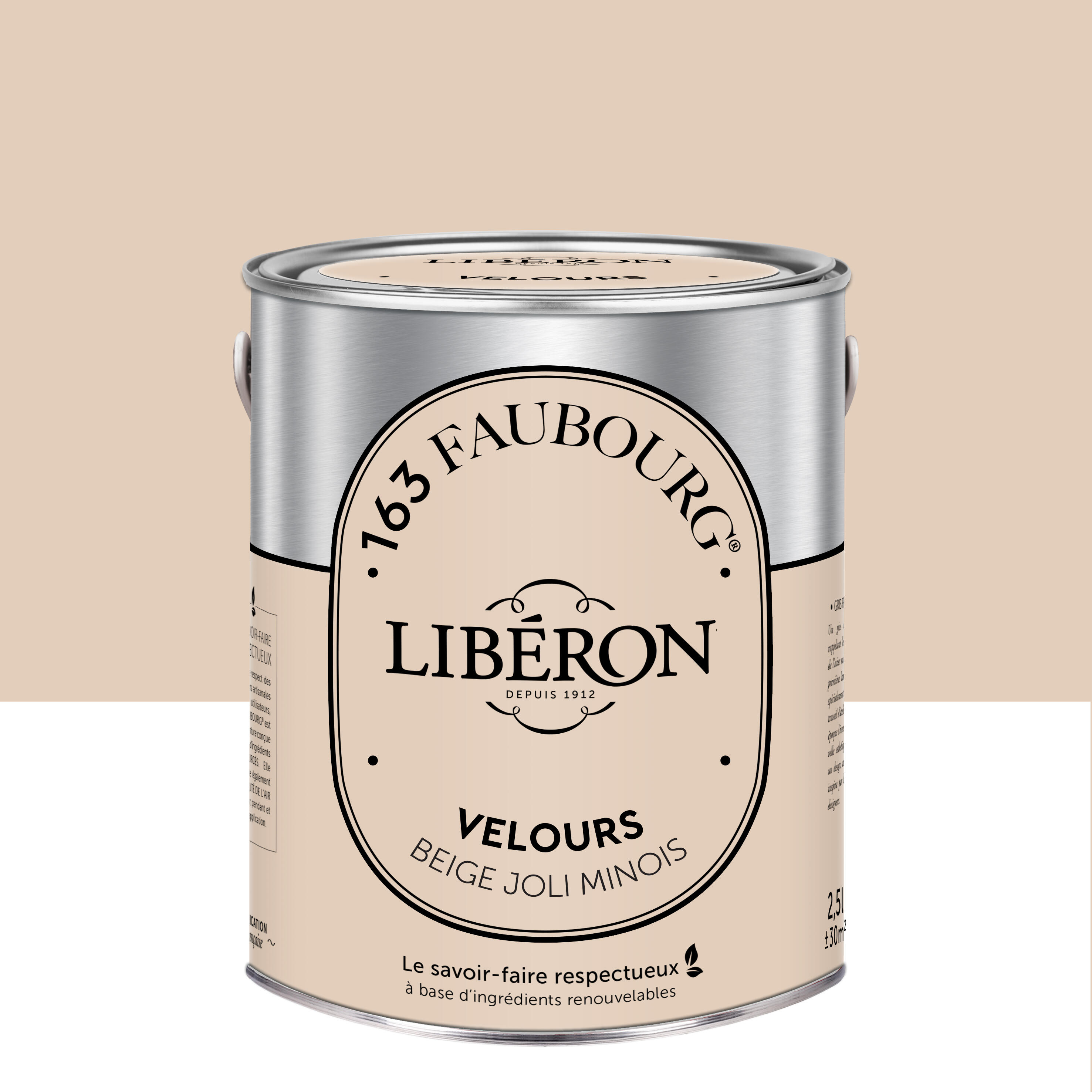 Peinture mur, boiserie beige joli minois velours LIBÉRON 163 faubourg 2 ...
