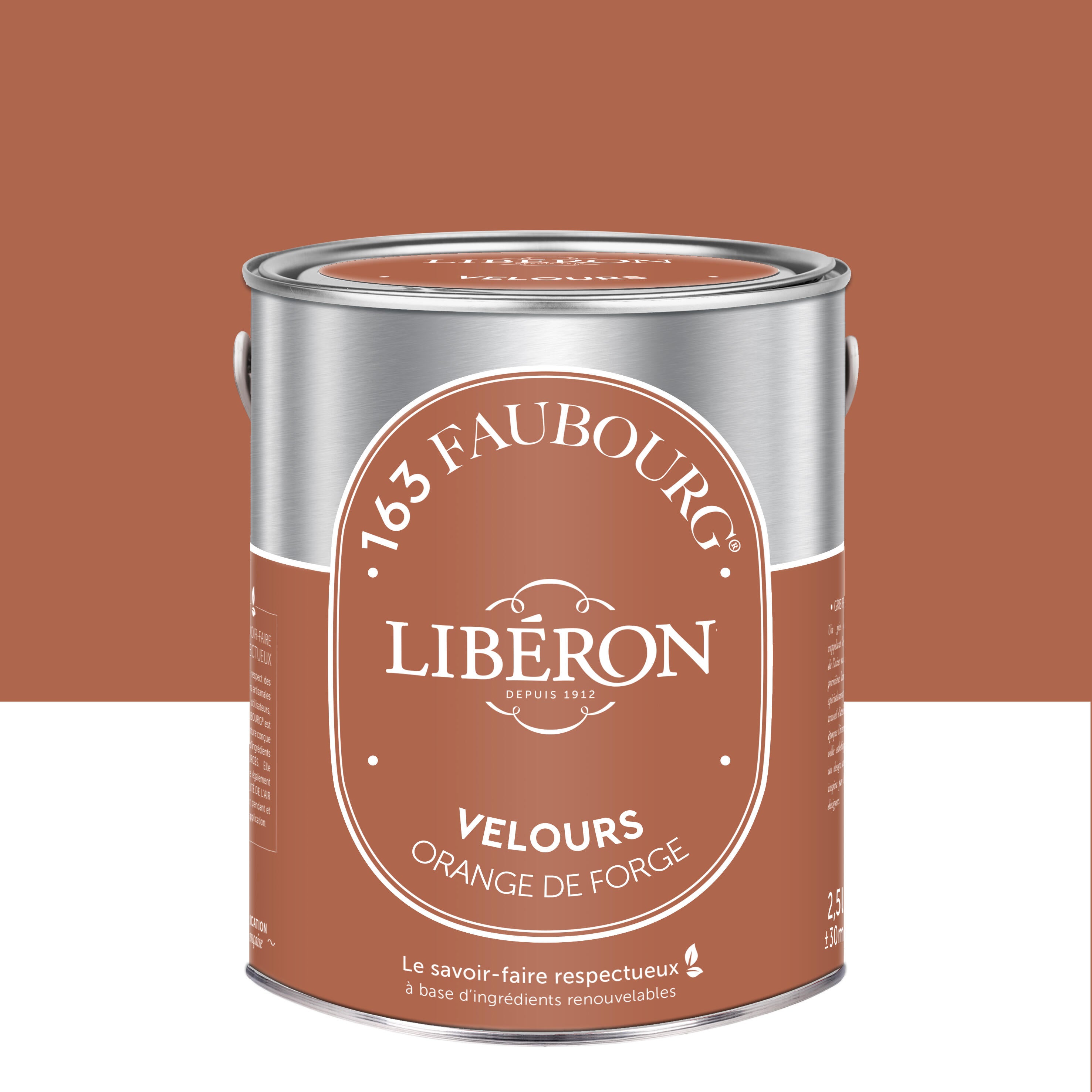Peinture mur, boiserie orange de forge velours LIBÉRON 163 faubourg 2 ...
