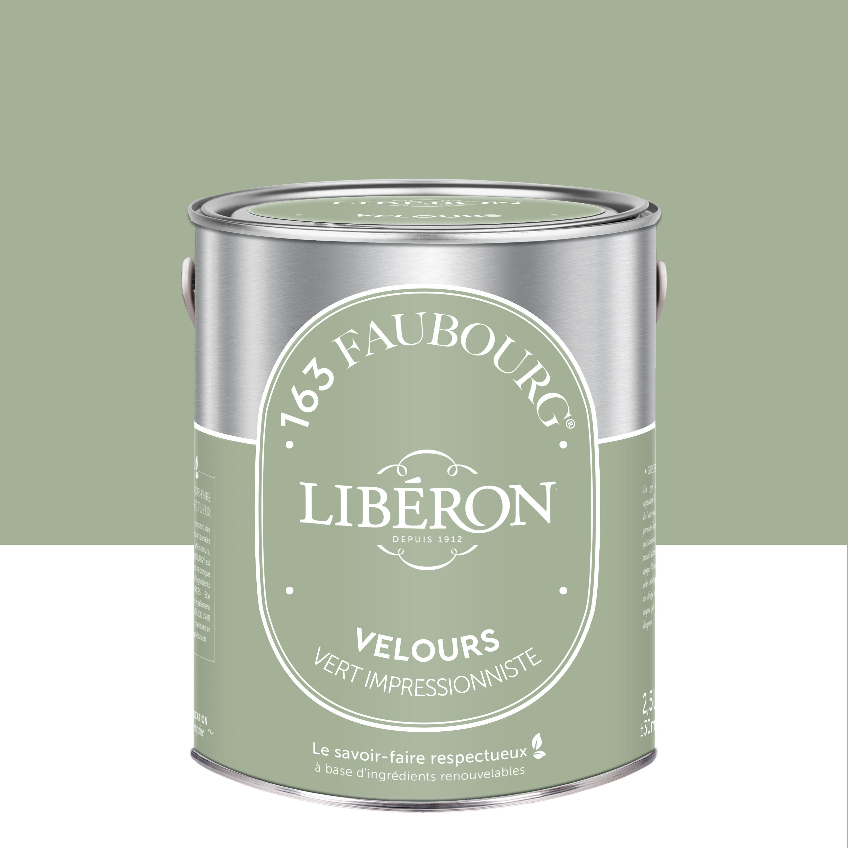 Peinture mur vert impressionnite velours LIBÉRON 163 fauboug 2.5l ...