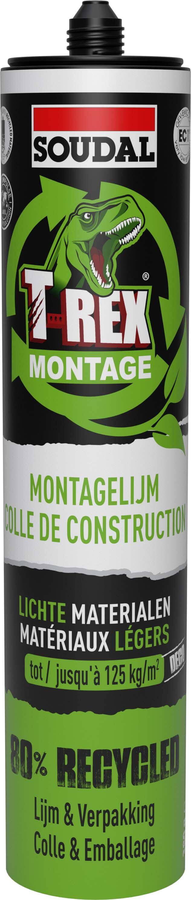 COLLE MONTAGE LEGERS 350GR T-REX SOUDAL | Bricoman