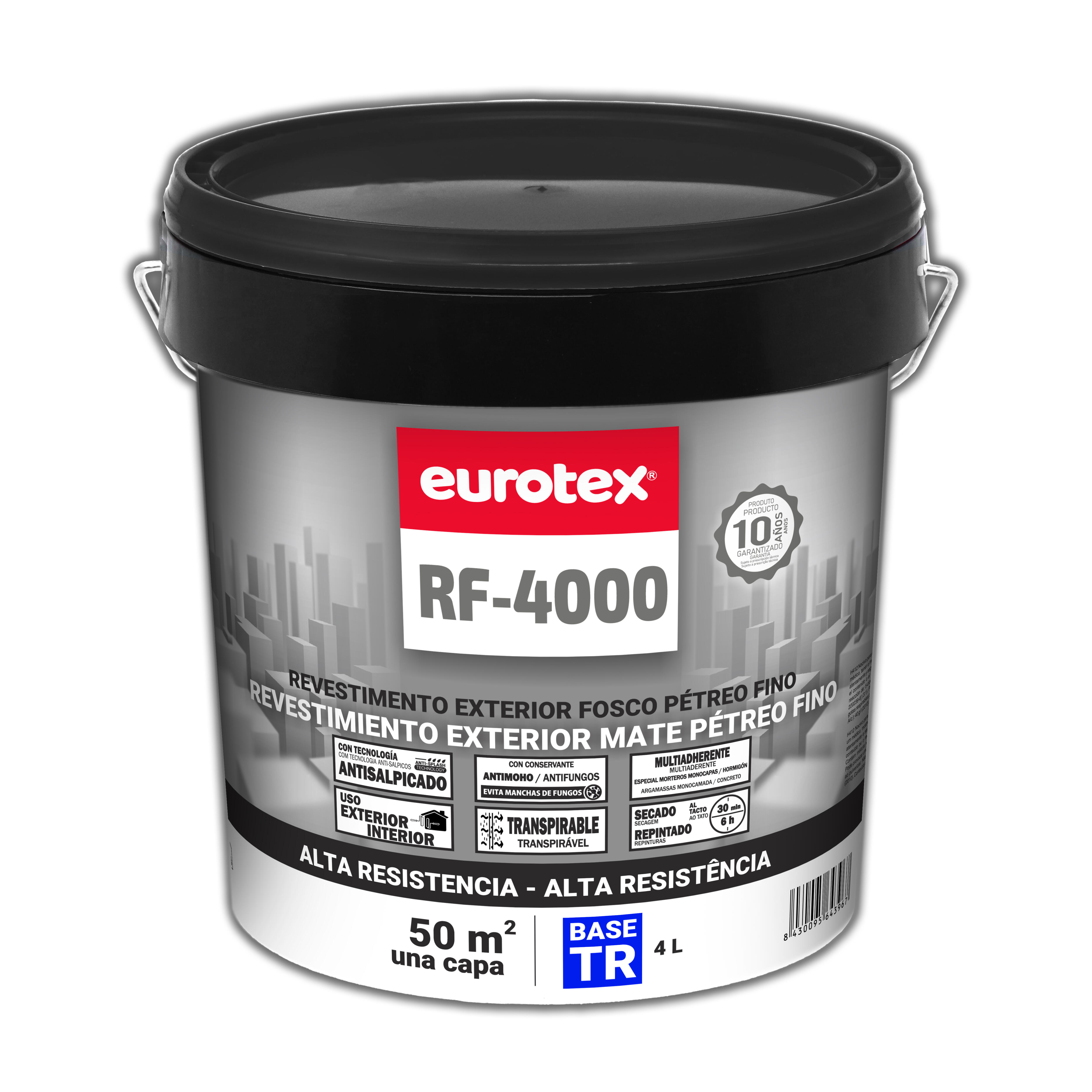 BASE PINTURA FACHADAS MATE PETREO RF-4000 12L TONOS INTENSOS | Obramat