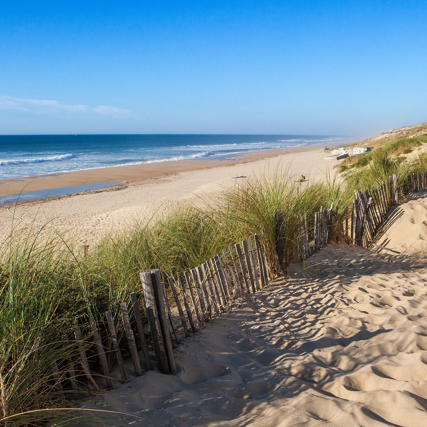 Toile bord plage arcachon 90x90 | Leroy Merlin