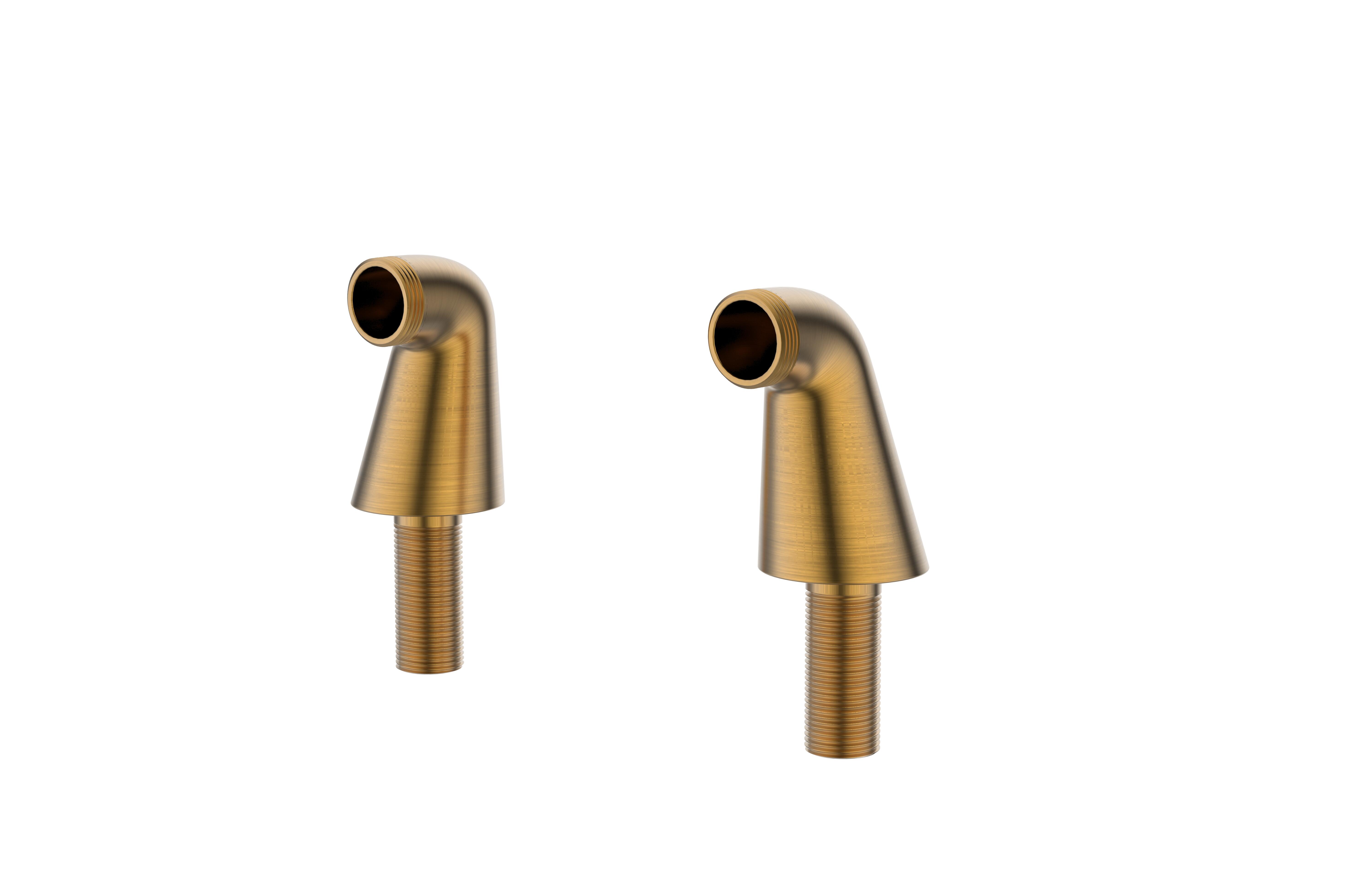 Lot de 2 colonnettes M/L 15 x 21/15 x 21 mm cuivre brossé, Envol ...