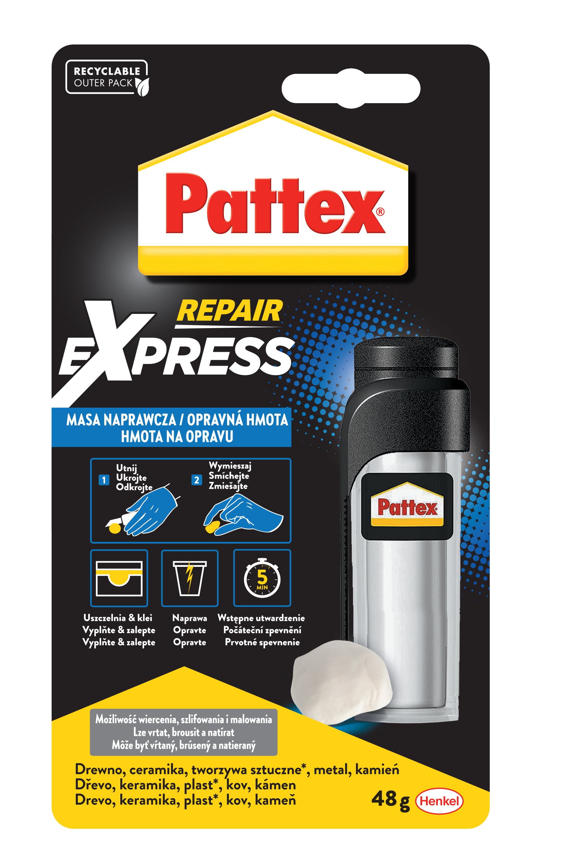 Masa naprawcza REPAIR EXPRESS 48 g PATTEX - Leroy Merlin