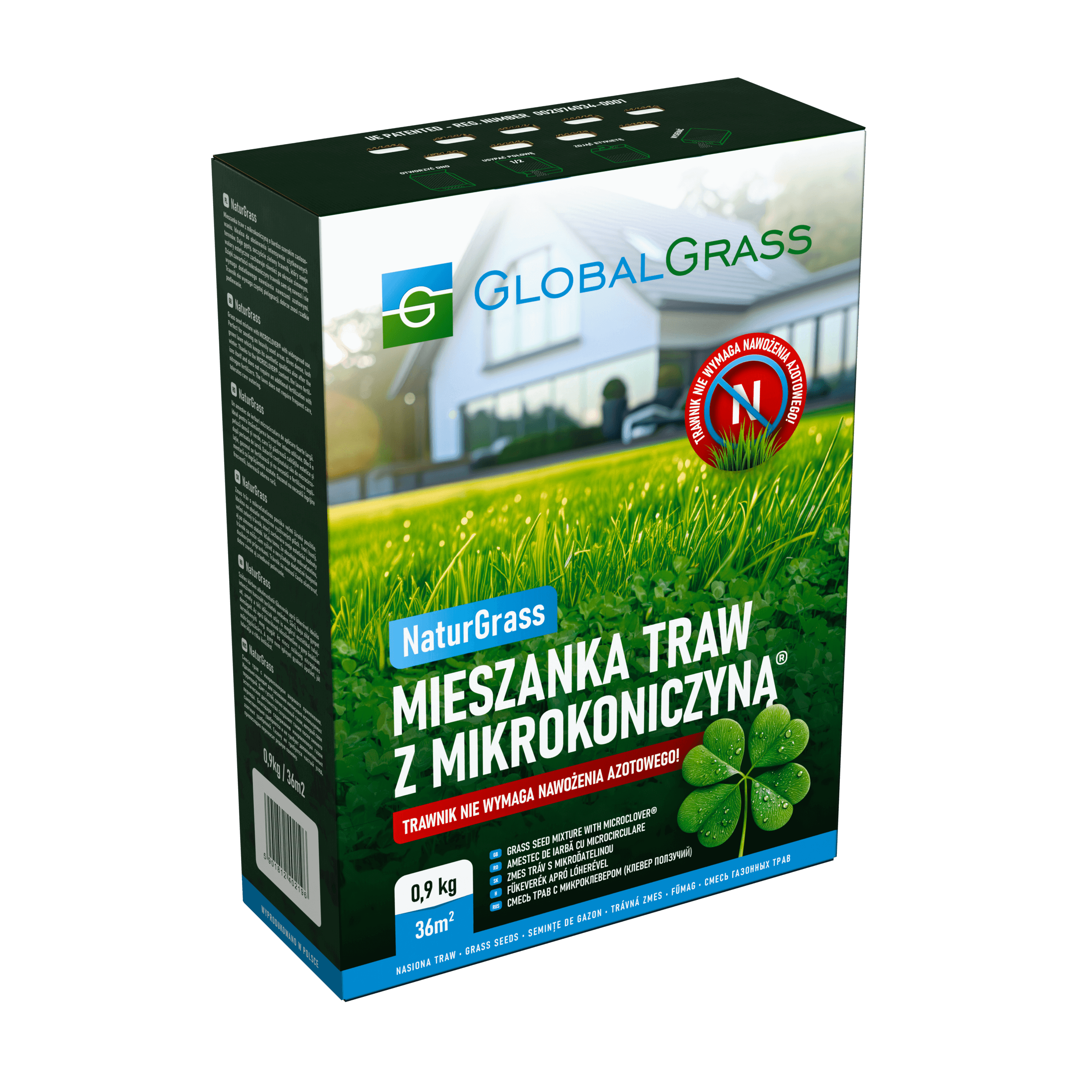 Nasiona trawy z mikrokoniczyną 0.9kg Global Grass - Leroy Merlin