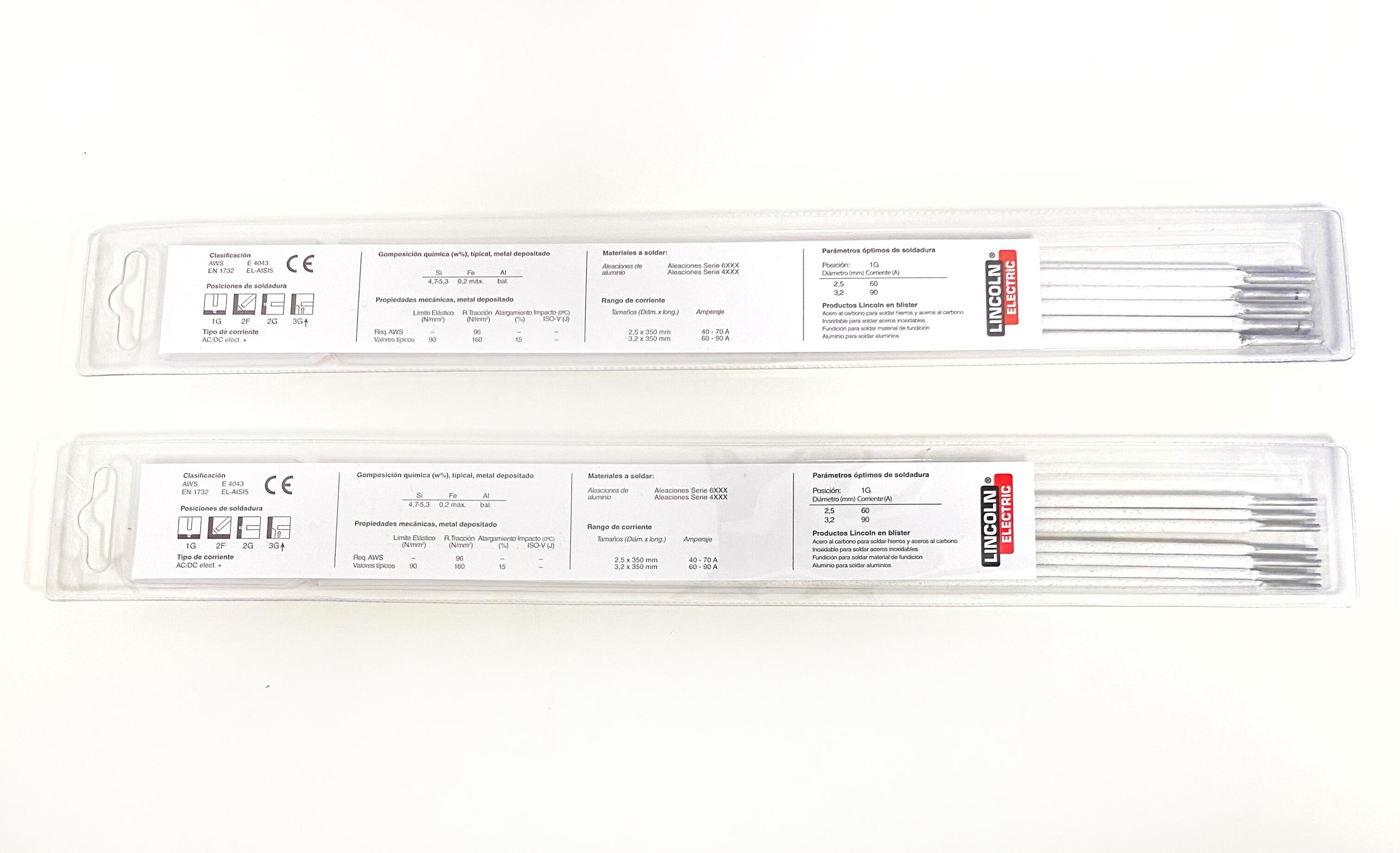 Blister de 7 electrodos aluminio LINCOLN ELECTRIC de 2.5mm | Leroy Merlin
