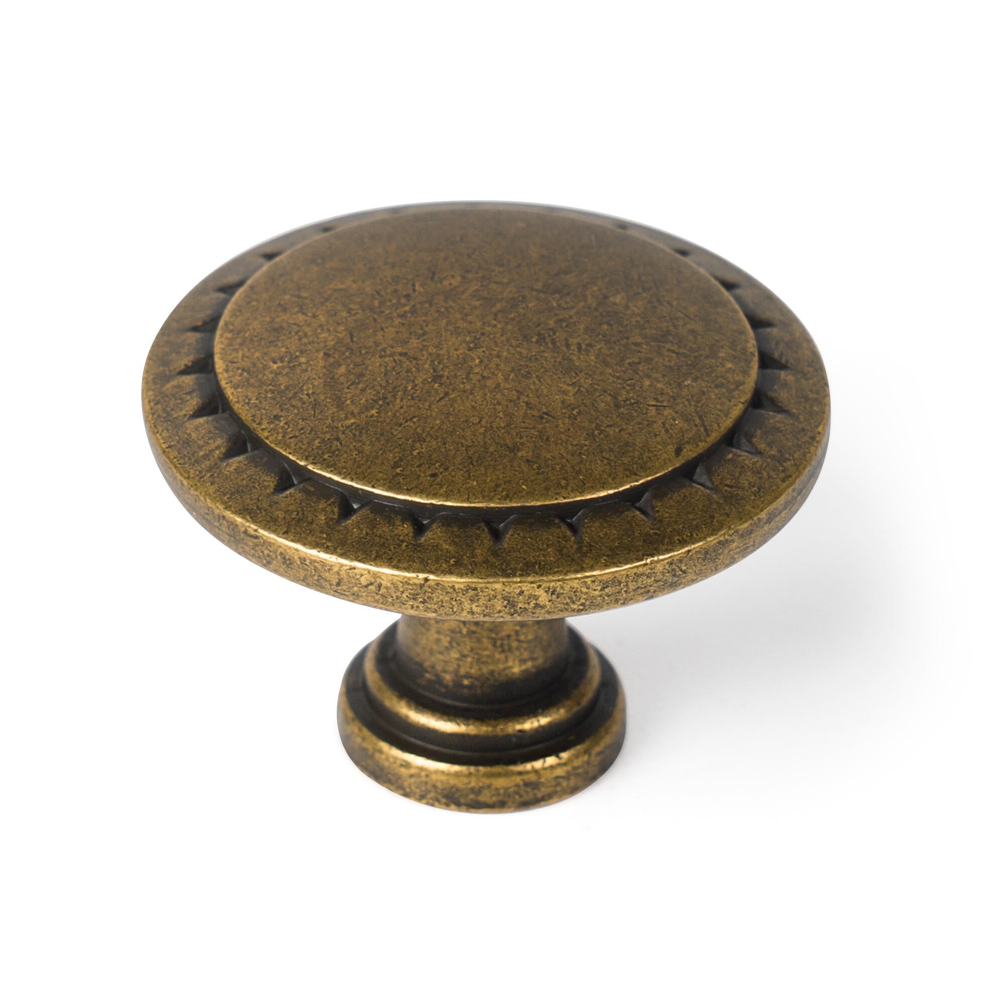2 Pomo de mueble NESU acabado bronce envejecido, d. 30 mm | Leroy Merlin