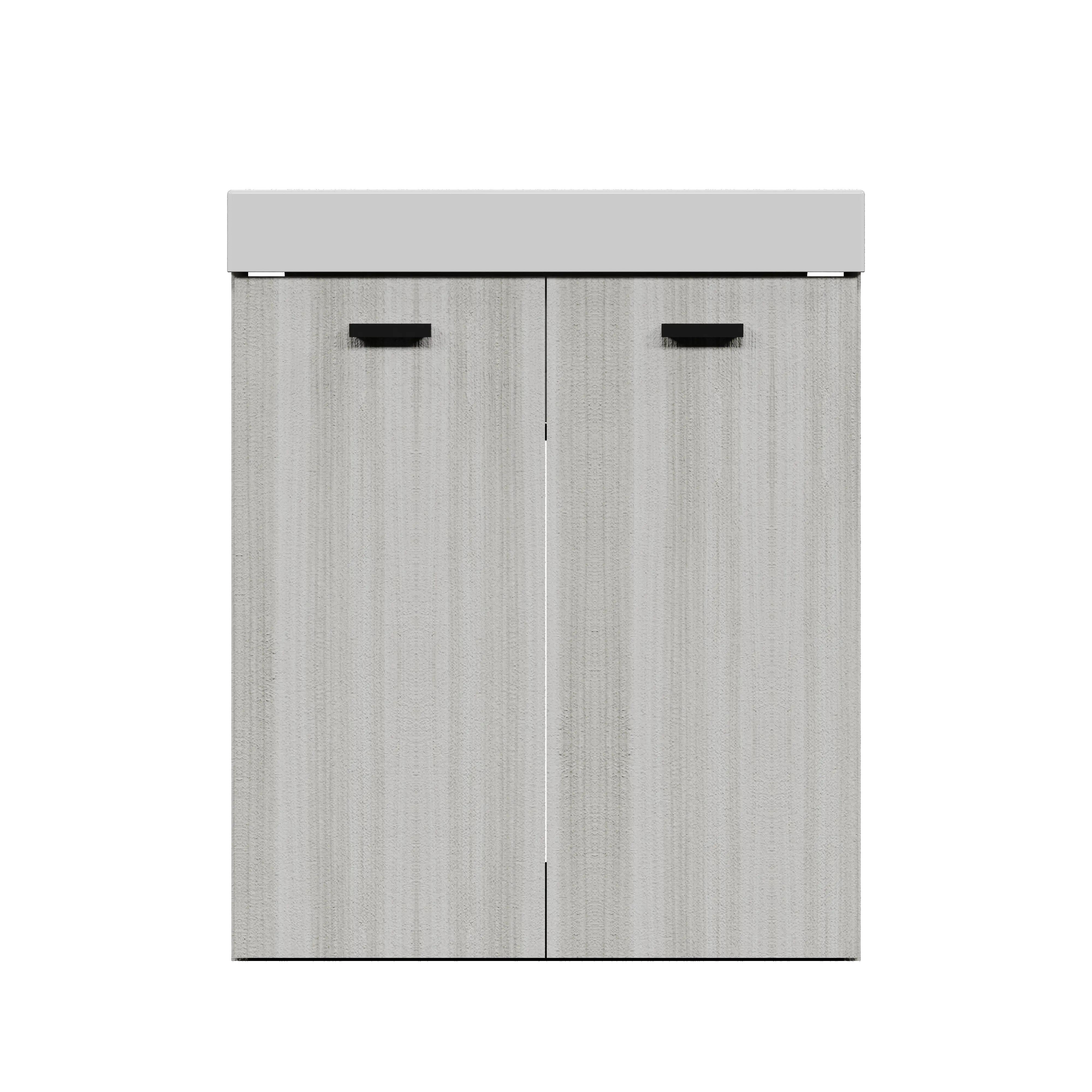 Mobile da bagno a terra Alaqua L 60 x H 76 x P 50 cm beige opaco, 2 ...