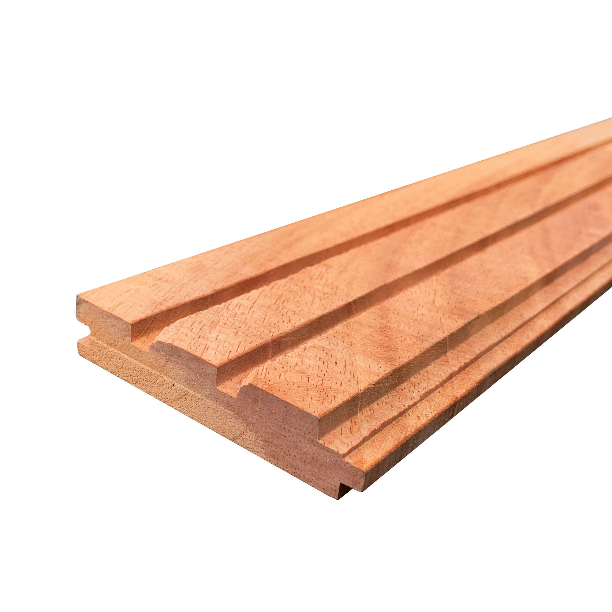 Pack de 5 revestimiento de madera Tropical red FSC marrón 220x8cmx15mm ...