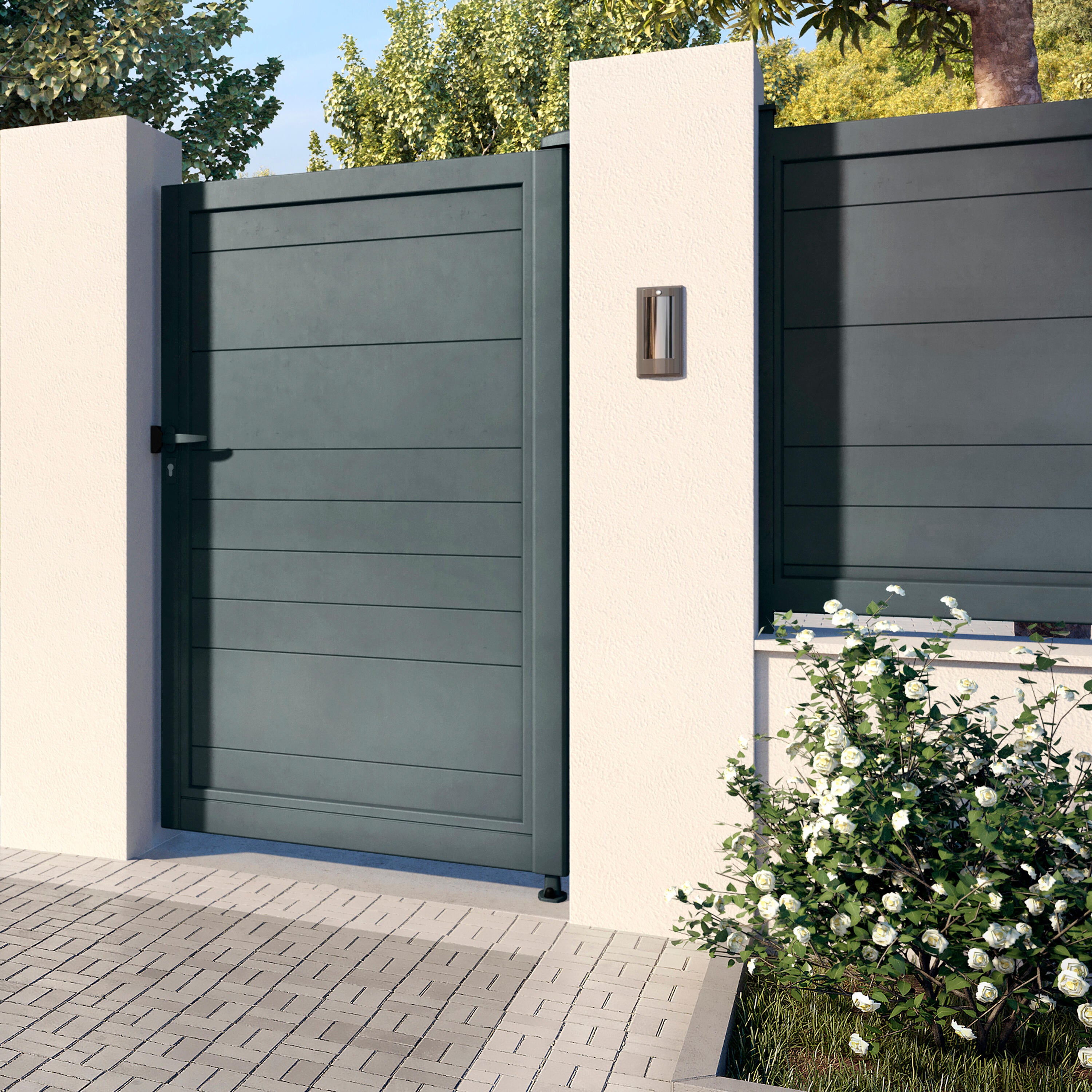 Portillon Leroy Merlin Alu