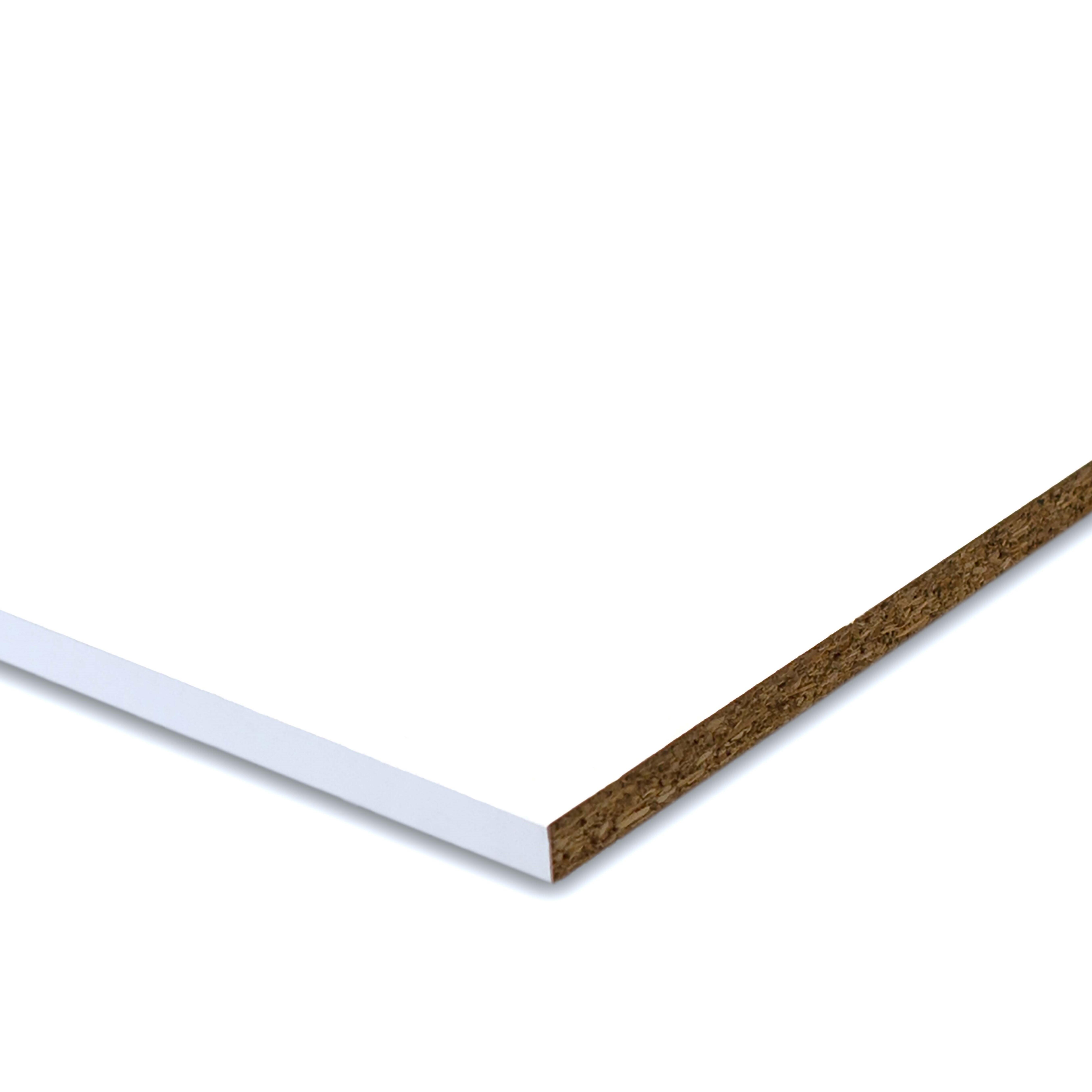 PLACA MELAMINA BRANCA 2 CANTOS 240X60X1,60CM | Obramat