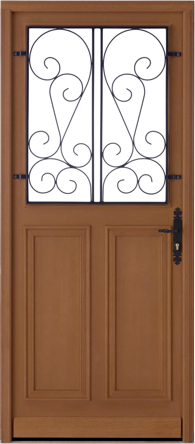 Porte d'entrée en bois vitrée: au meilleur prix | Bricoman