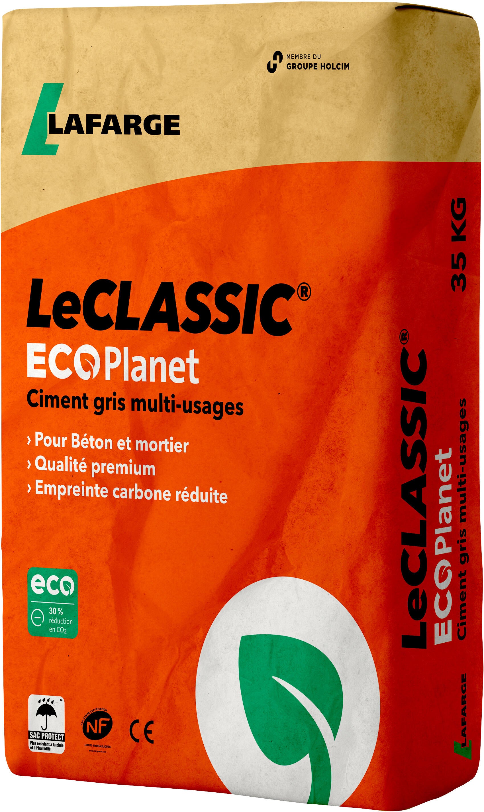 Ciment Gris 35 kg NF - Le Classic LAFARGE | Bricoman