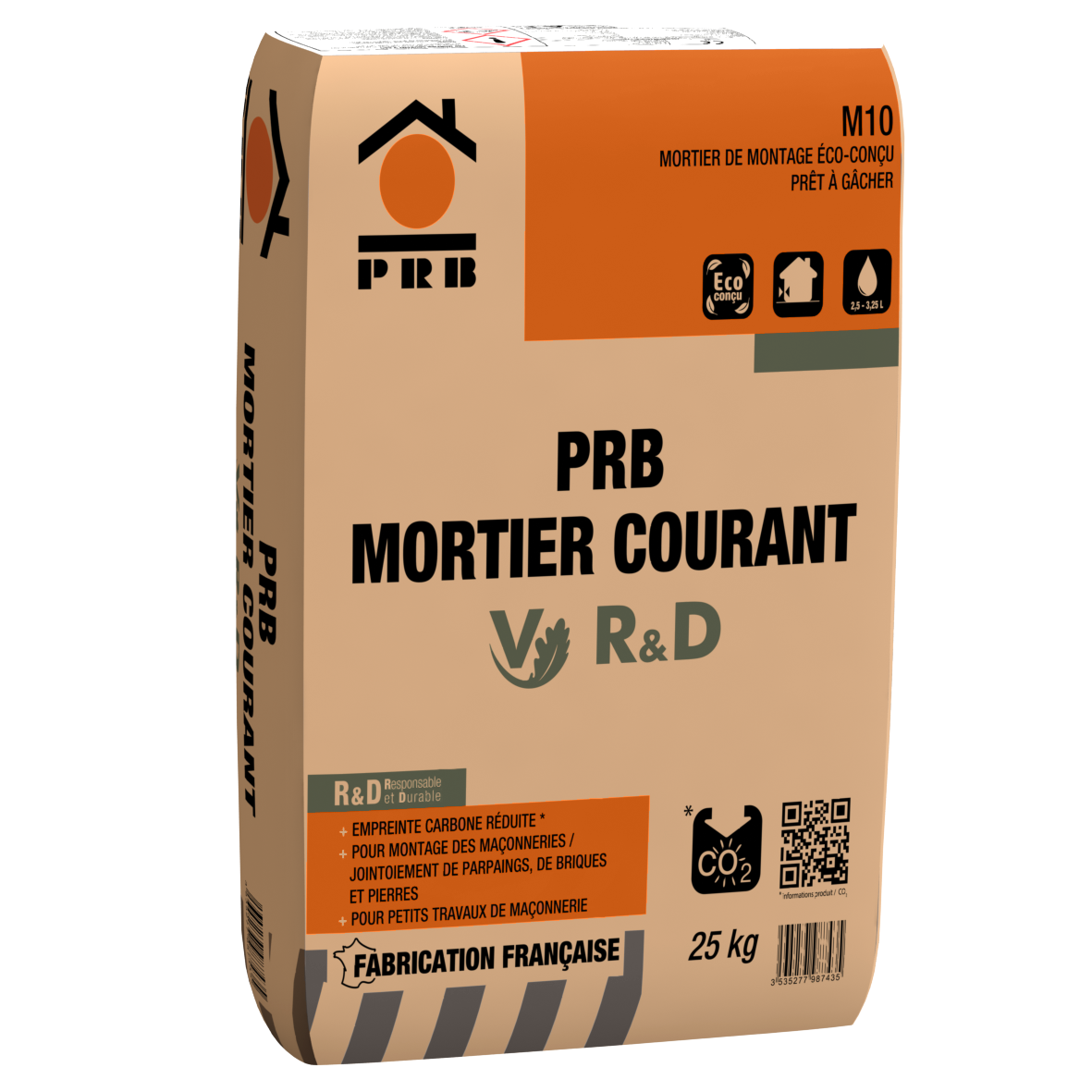 Mortier colle courant V R&D 25kg sol gris PRB 25 Kg | Leroy Merlin