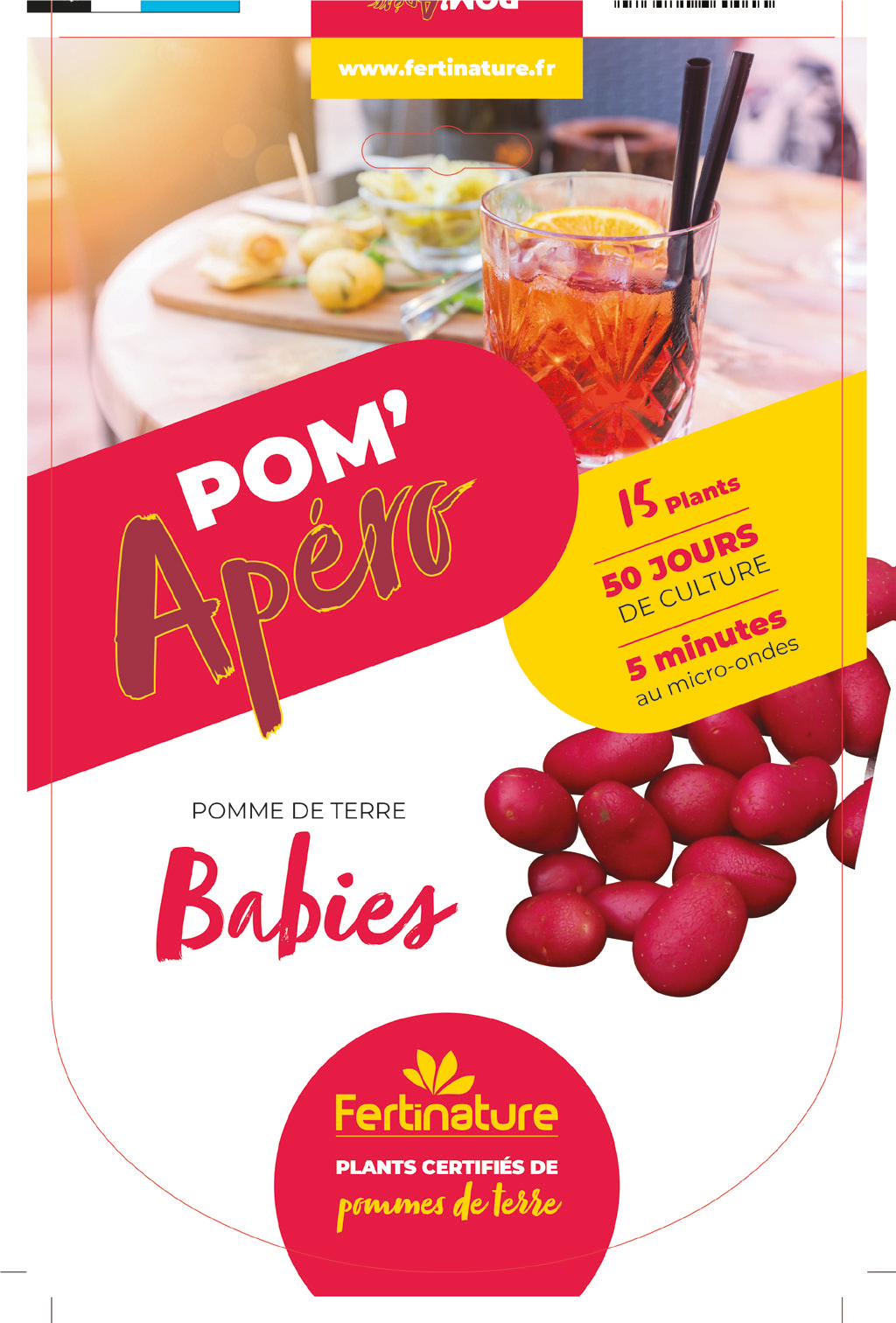 POM'APERO ROUGE CHROMO 15 PLANTS | Leroy Merlin