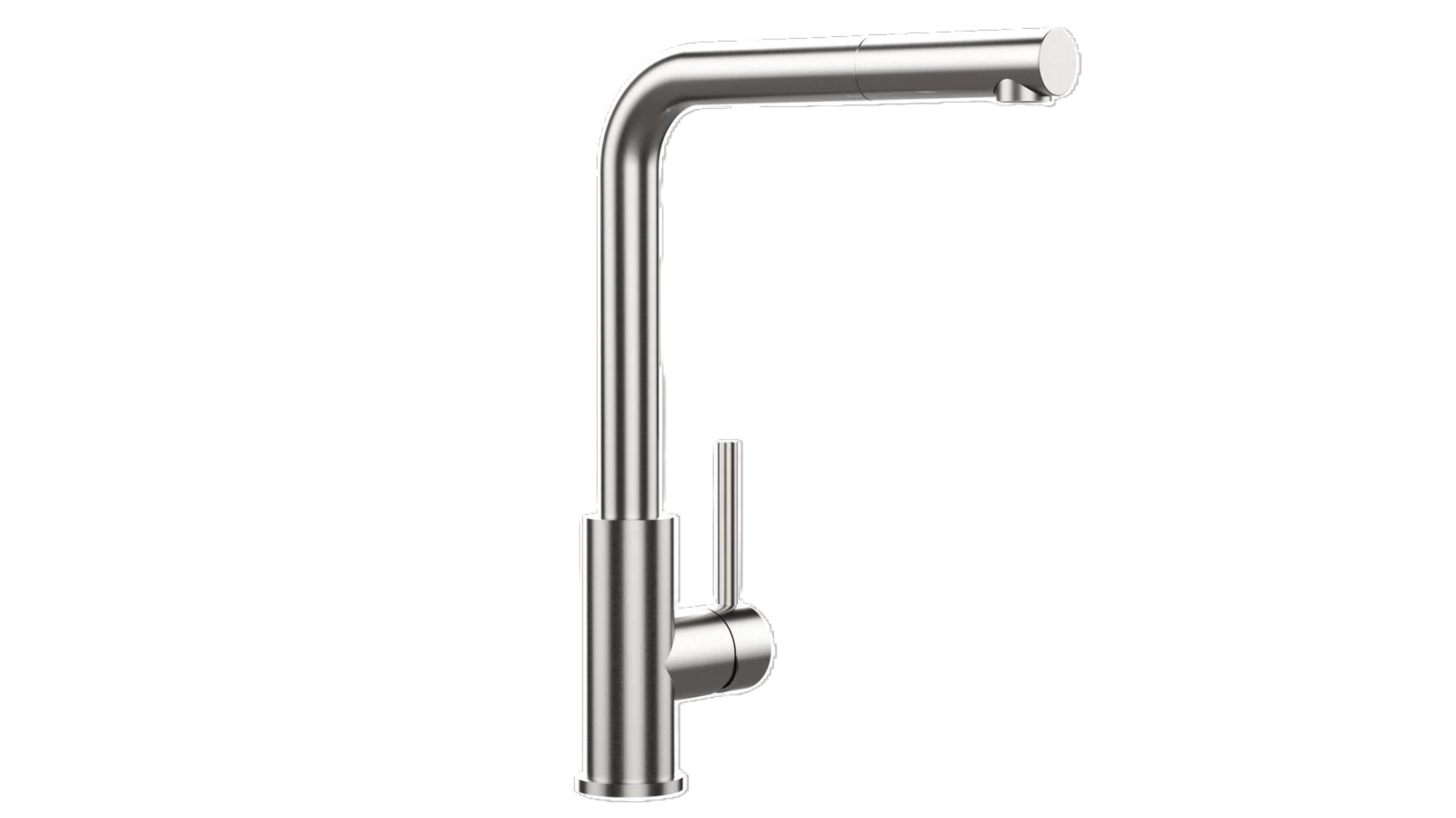 Grifo de cocina monomando caño alto extraíble TEKA UNI 9331 inox ...