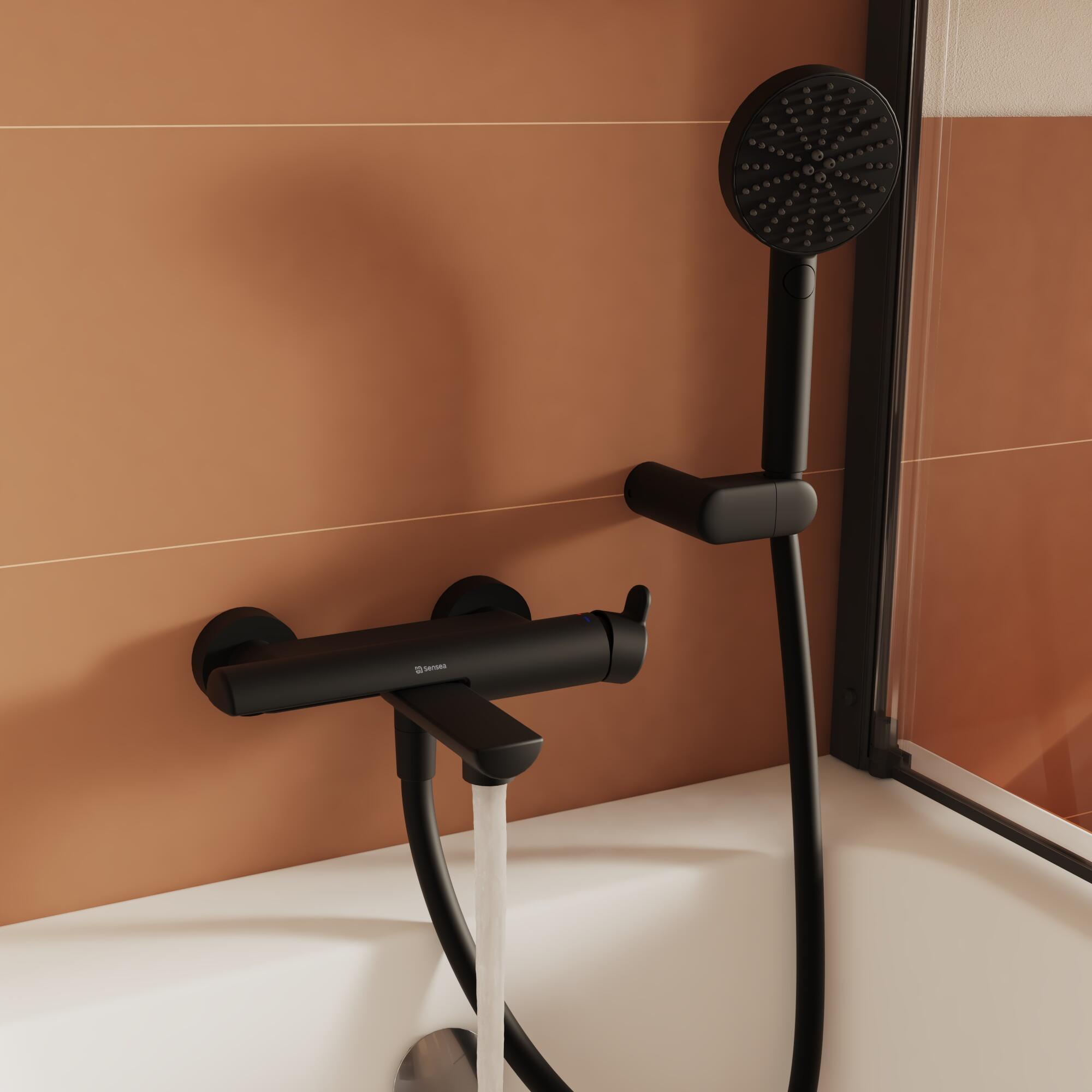 Mitigeur de bain mécanique noir, Easy, SENSEA | Leroy Merlin