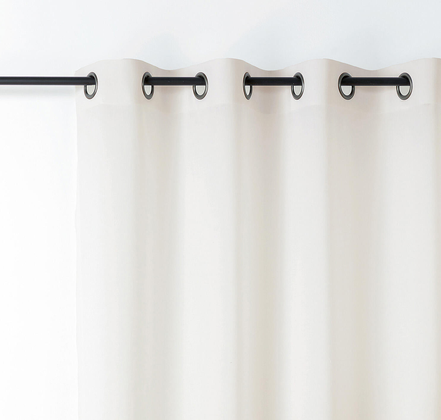 Voilage semi-transparent, Tenessee, beige H.240 x l.140 cm | Leroy Merlin