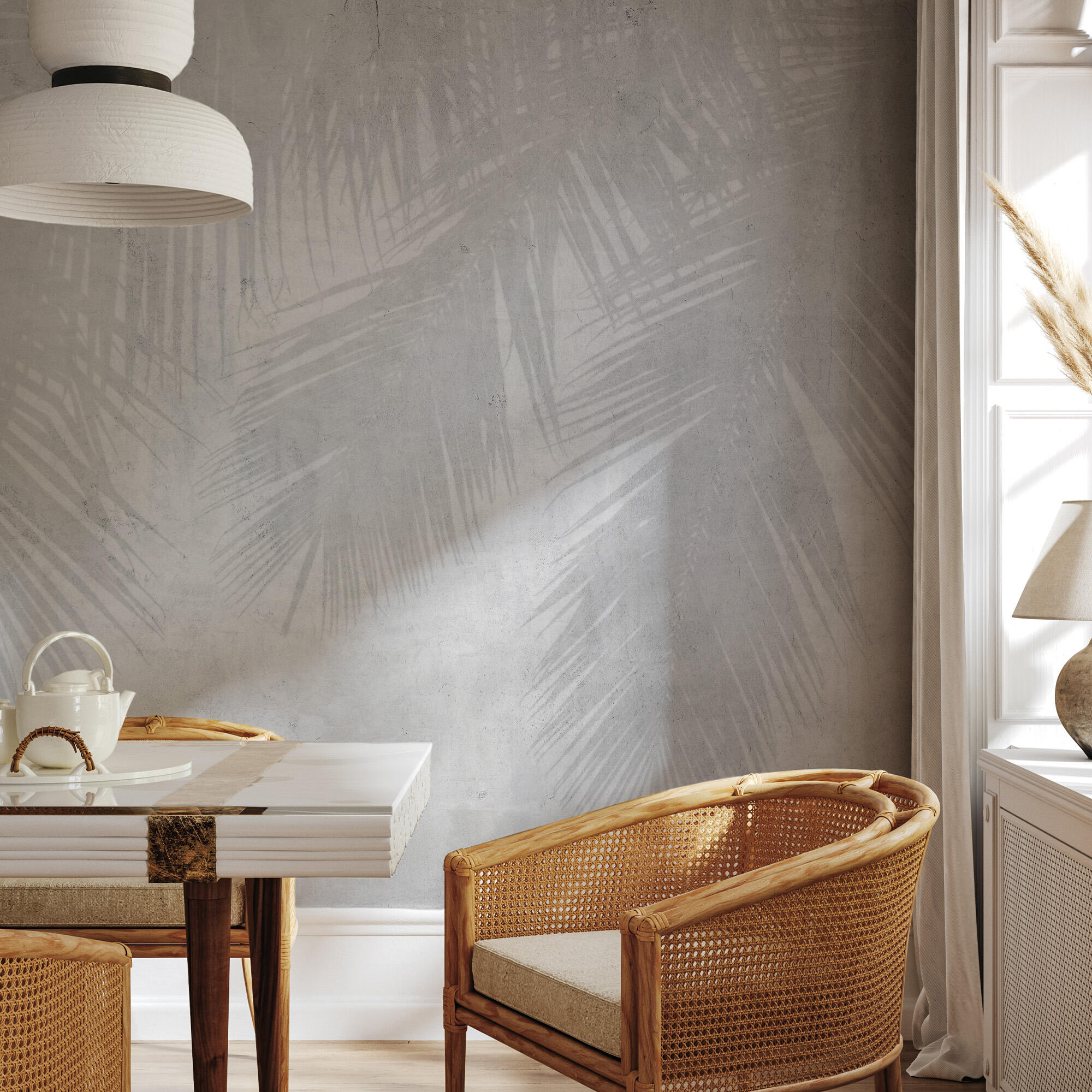 Mural adhesivo Pvc texturado esponjable naturaleza Rel gris 132 x 260 ...