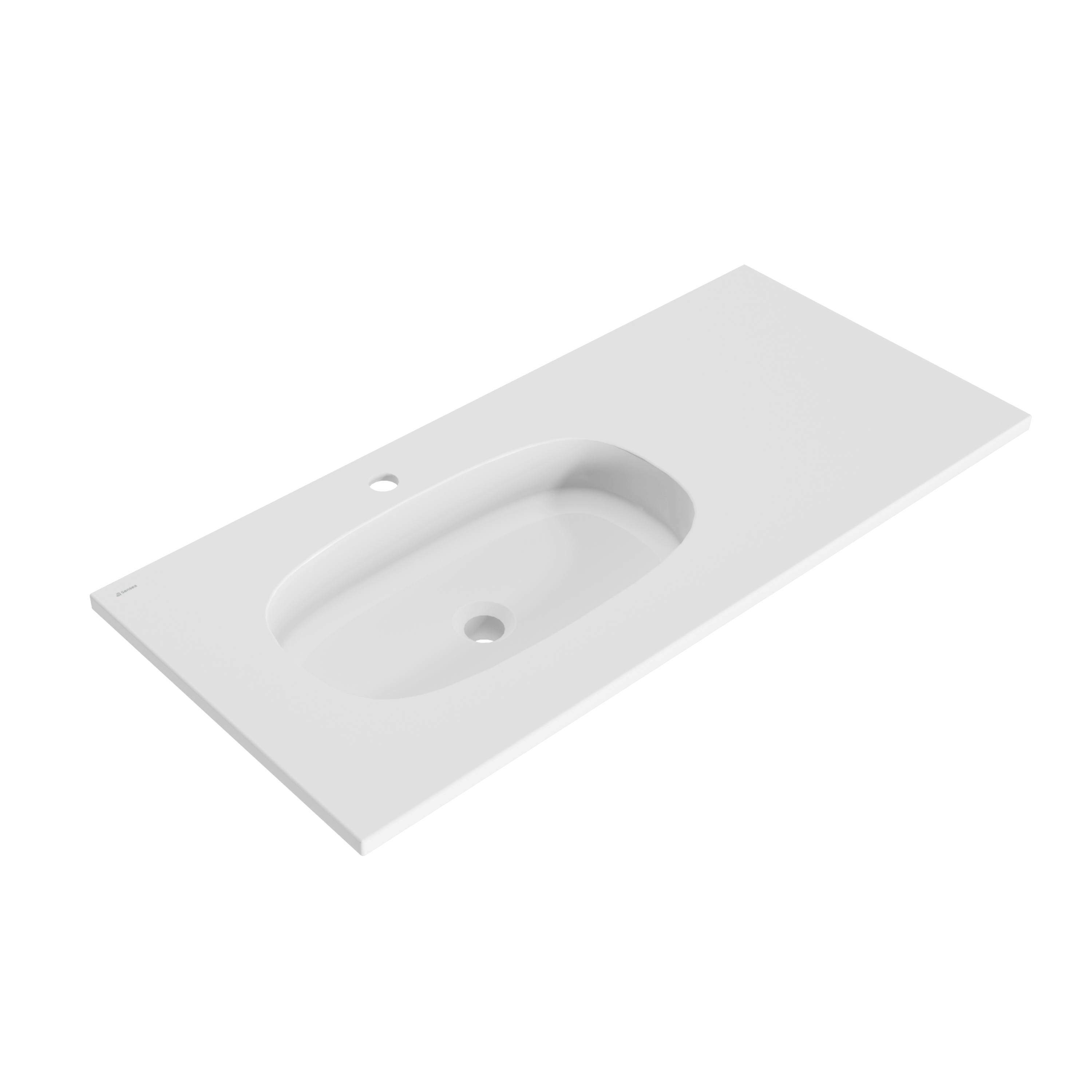 Umywalka konglomeratowa Modern 101x9.5 cm Sensea - Leroy Merlin